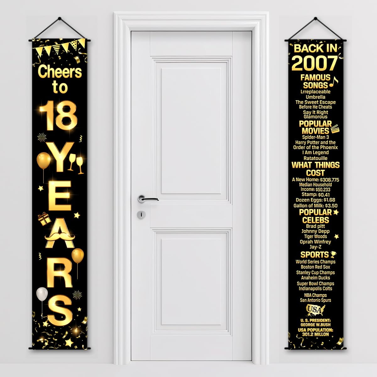 18th Birthday Party Anniversary Decorations Cheers AFN1to 18 Years ...