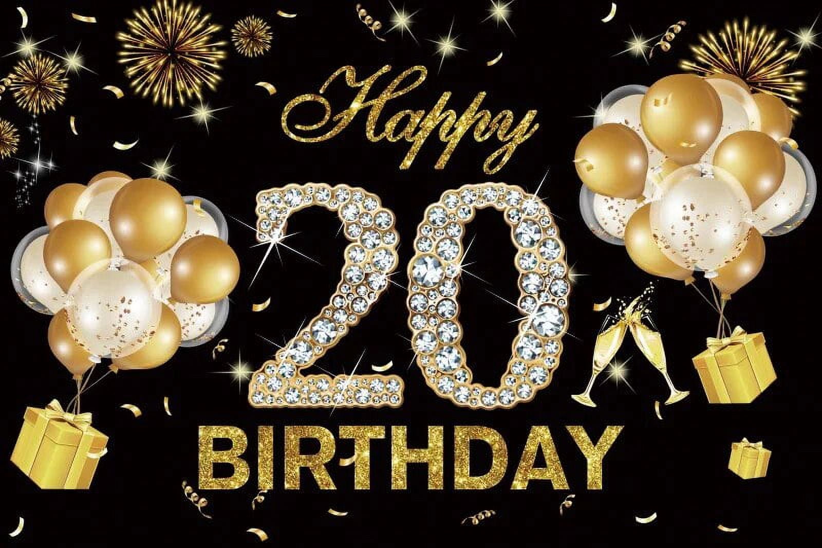 18th Birthday Photo Backgrounds Glitter Photography Backdrops ...