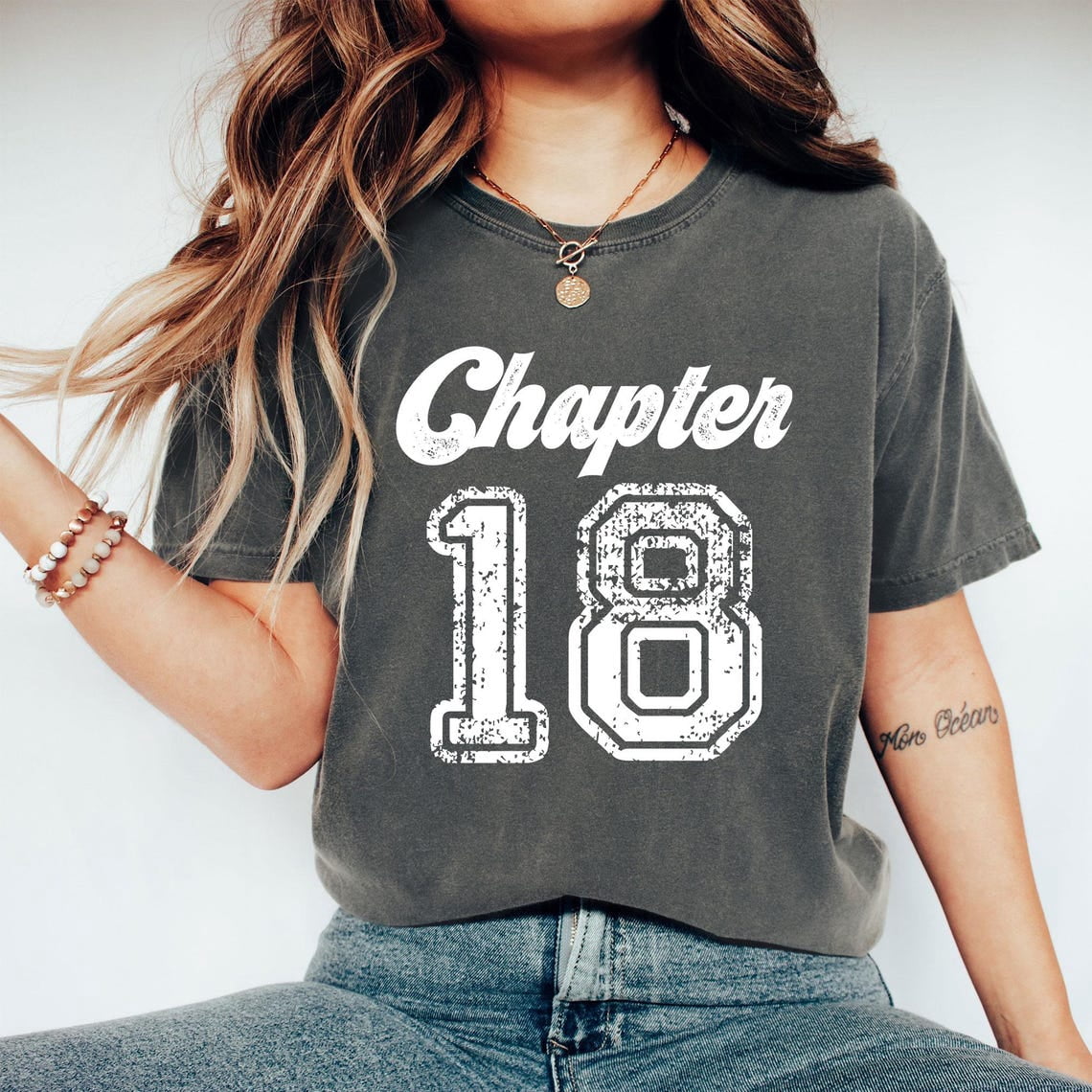 18th Birthday Retro College Font Milestone Age Eighteen Year Of Being ...