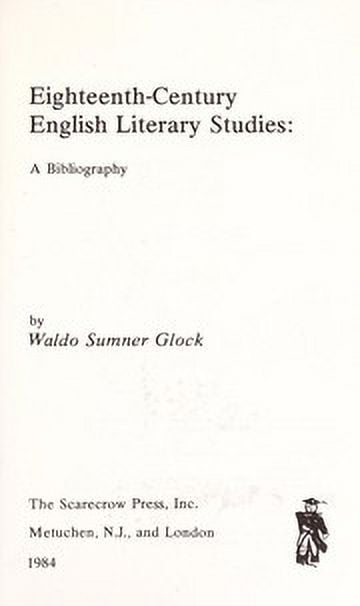 Pre-Owned 18th Century English Literary Studies : A Bibliography (Hardcover) 9780810816589 ...