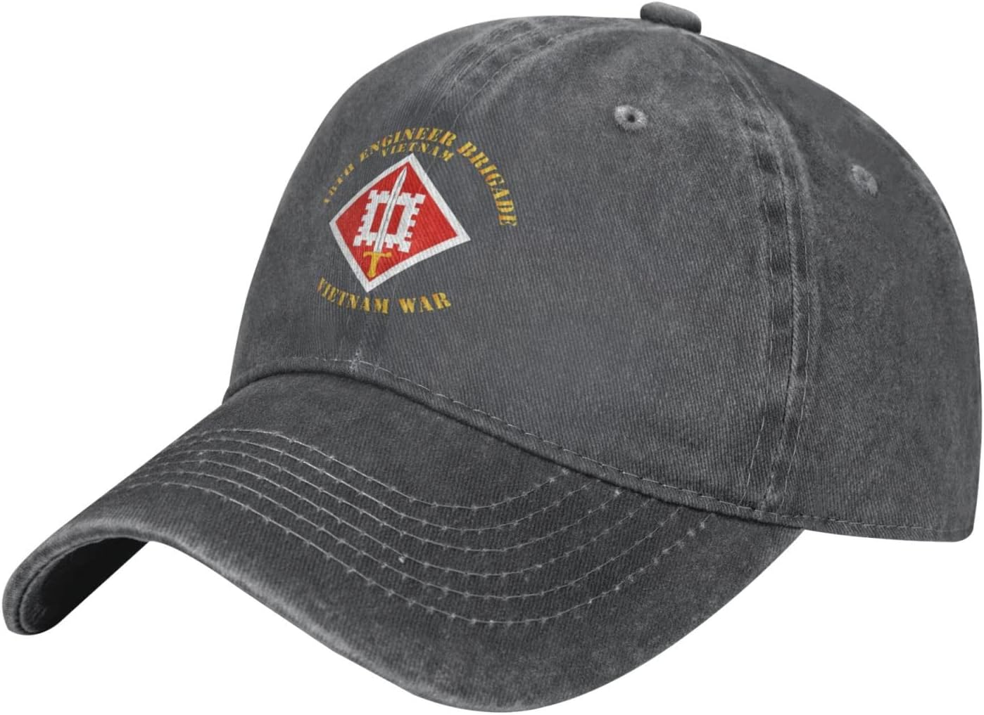 18th Engineer Brigade Vietnam Cowboy Hats for Men Women, Adjustable Denim Baseball Cap - Walmart.com