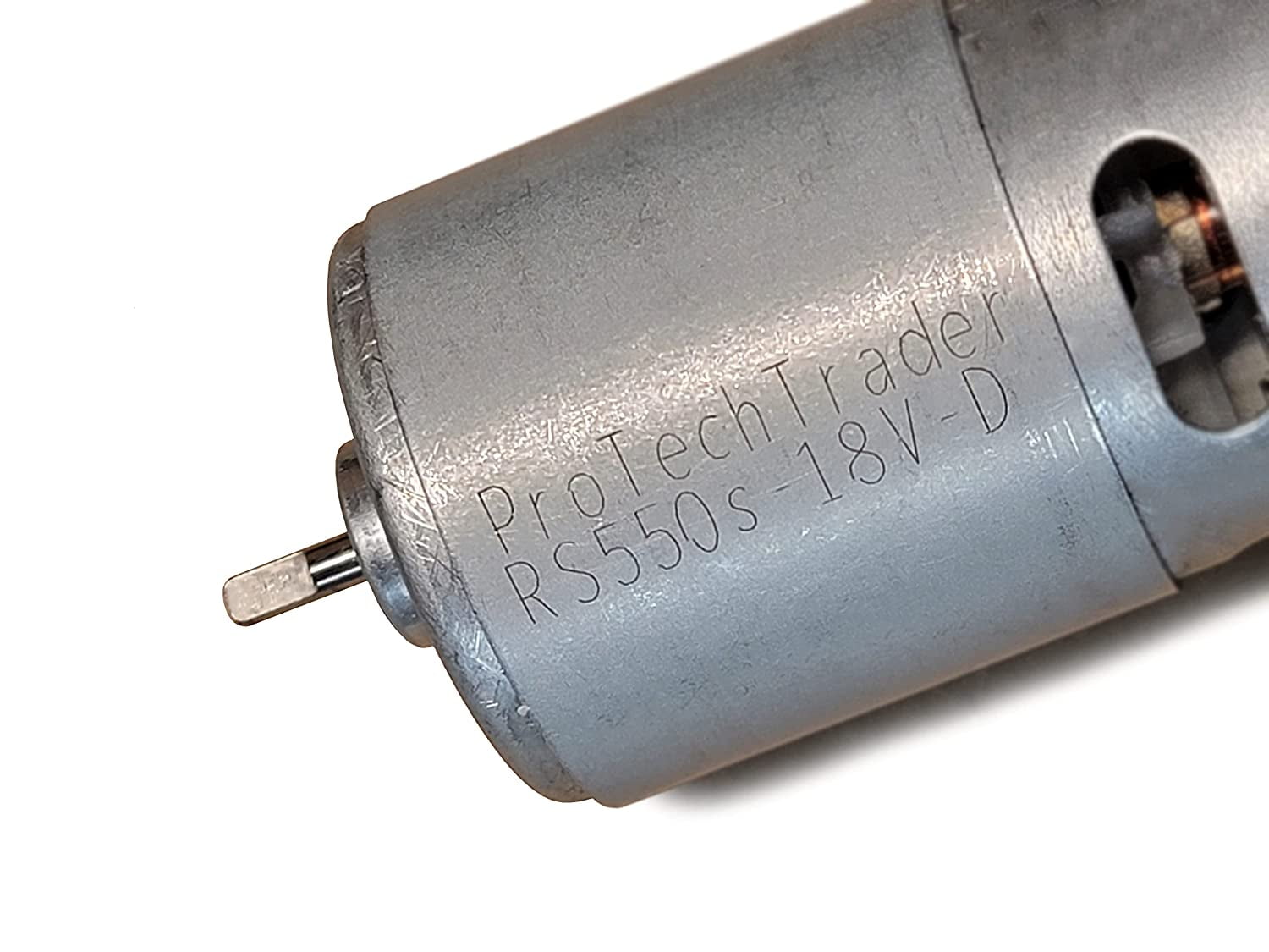 18v DC Motor Drill RS-550 D-Shaft 1/8in / 3.175mm Shaft - Fan Cooled ...