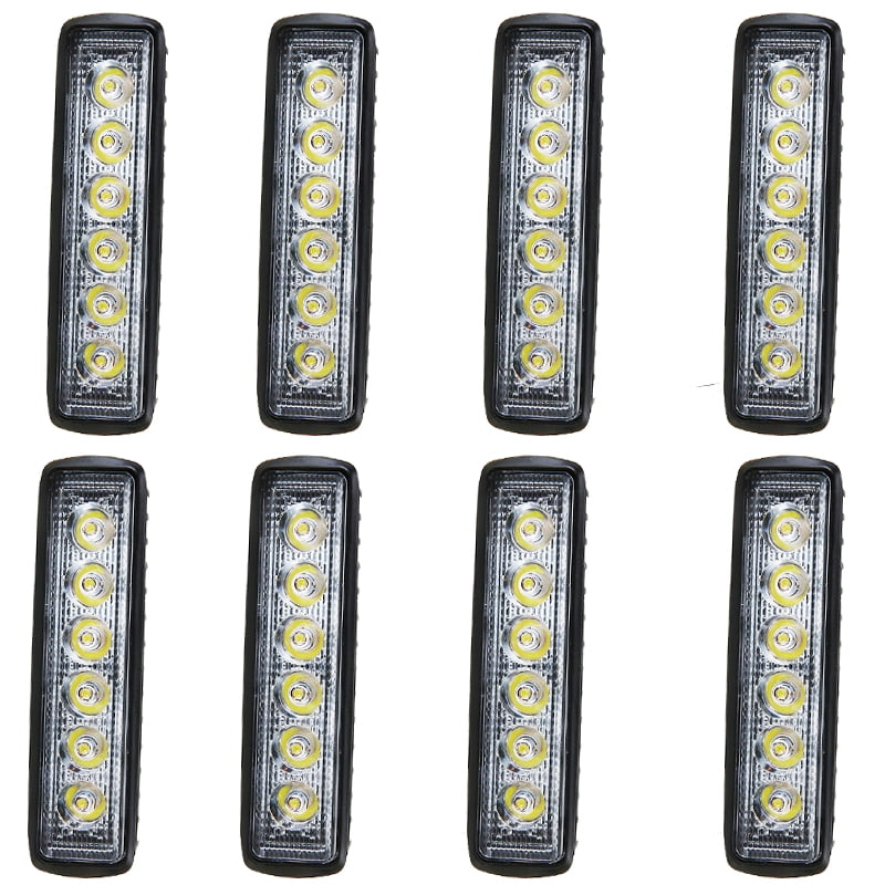 18w 6 LED Car Work Light High Bright Spotlight Universal Offroad ...