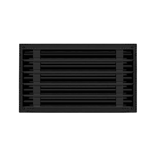 18x10 Modern AC Vent Cover - Decorative Black Aluminum Air Vent ...