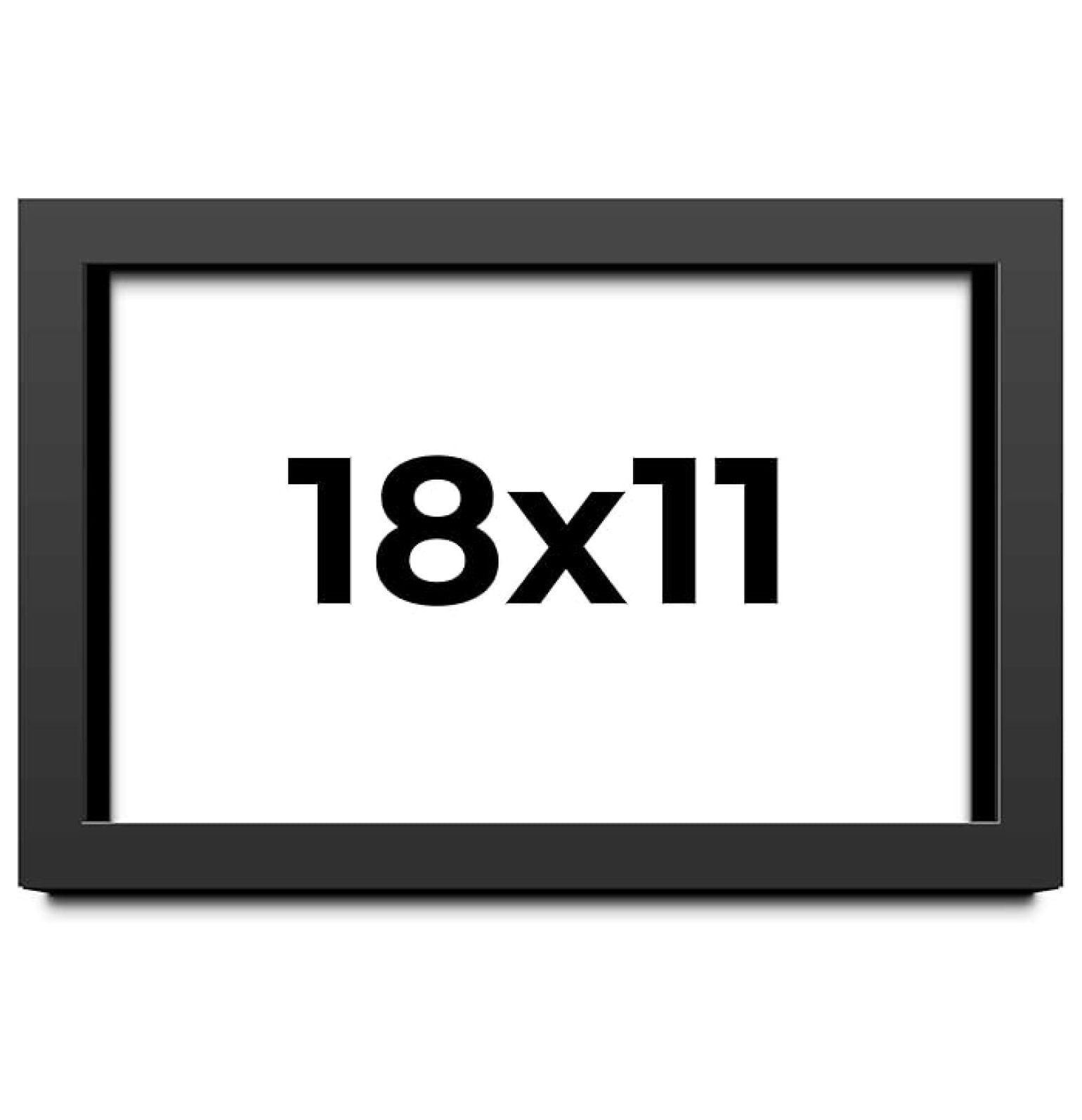 18x11 Black Shadowbox Frame - Box Frame Interior Size 18x11 by 1.5 ...