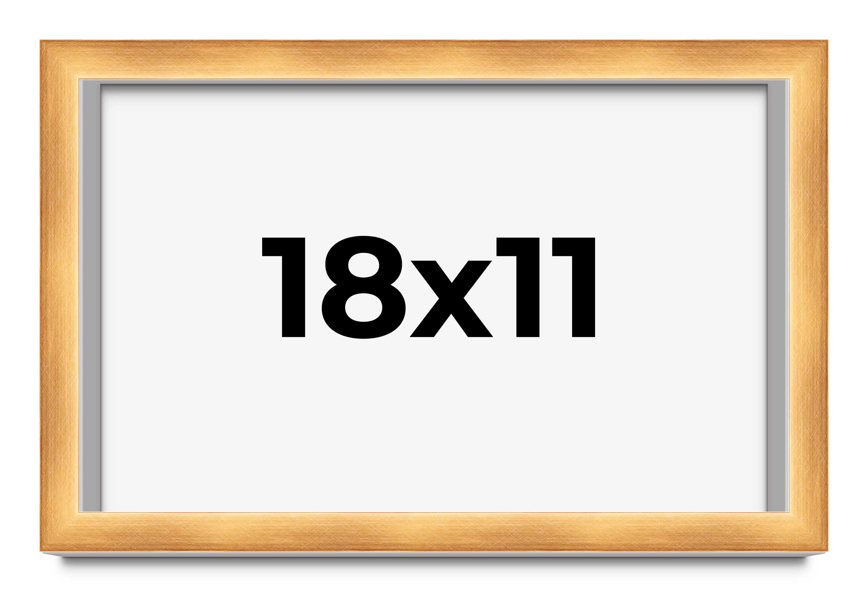 18x11 Shadow Box Bronze Cross-Brushed Display Frame | 1.625 Inches Deep ...