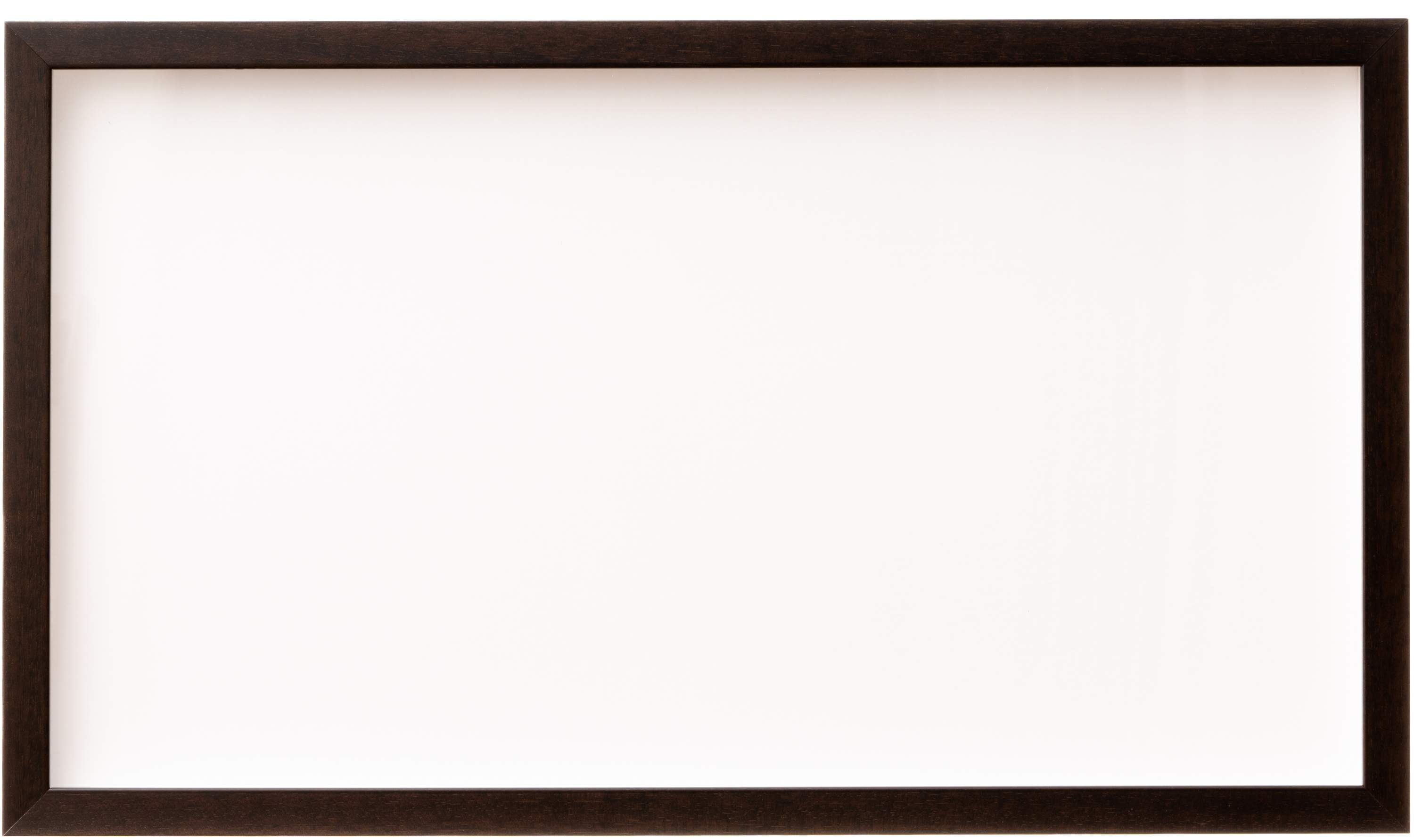 18x11 Shadow Box Brown Walnut Finish Solid Wood Display Frame | 0.875 ...