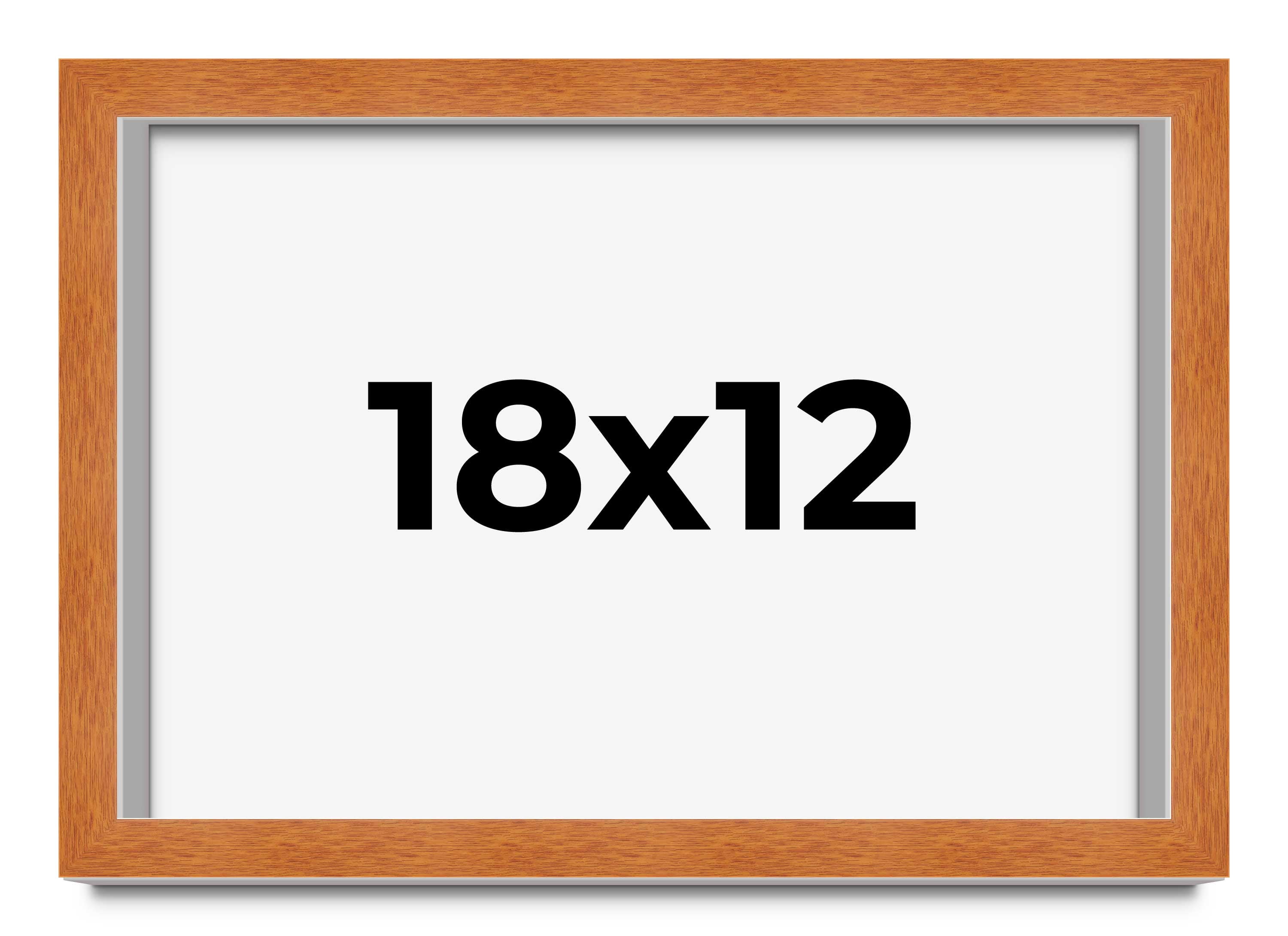 18x12 Frame Honey Pecan Brown Picture Frame - Modern Photo Frame ...