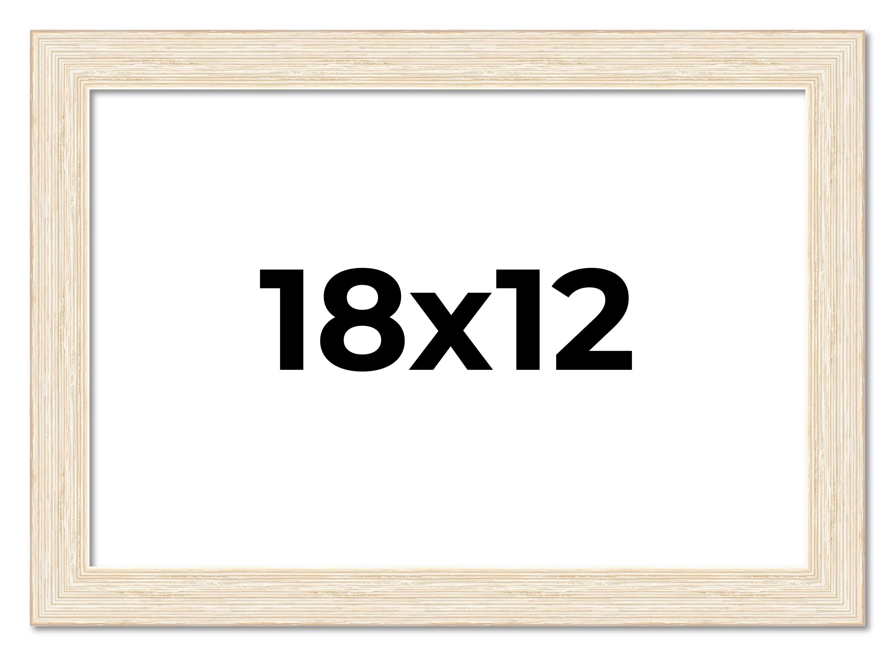 18x12 Frame White Barnwood Picture Frame - Modern Photo Frame Includes ...