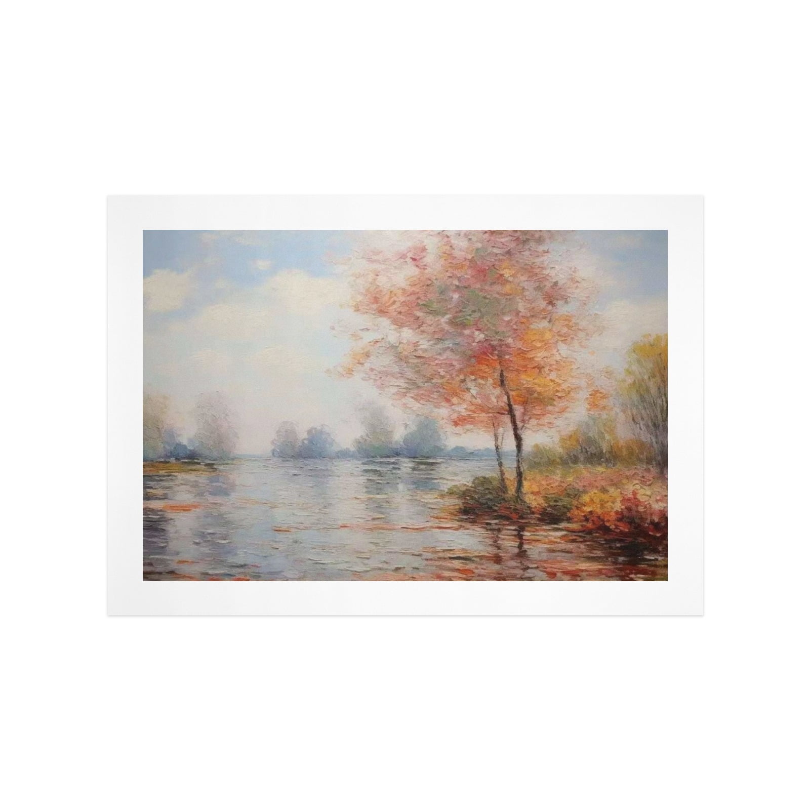 18x12 inch Impressionist Landscape Oil Painting - Monet Style - With ...