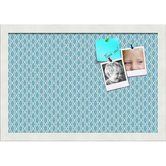 18x12 inch cork bulletin board. this decorative framed pin board comes ...