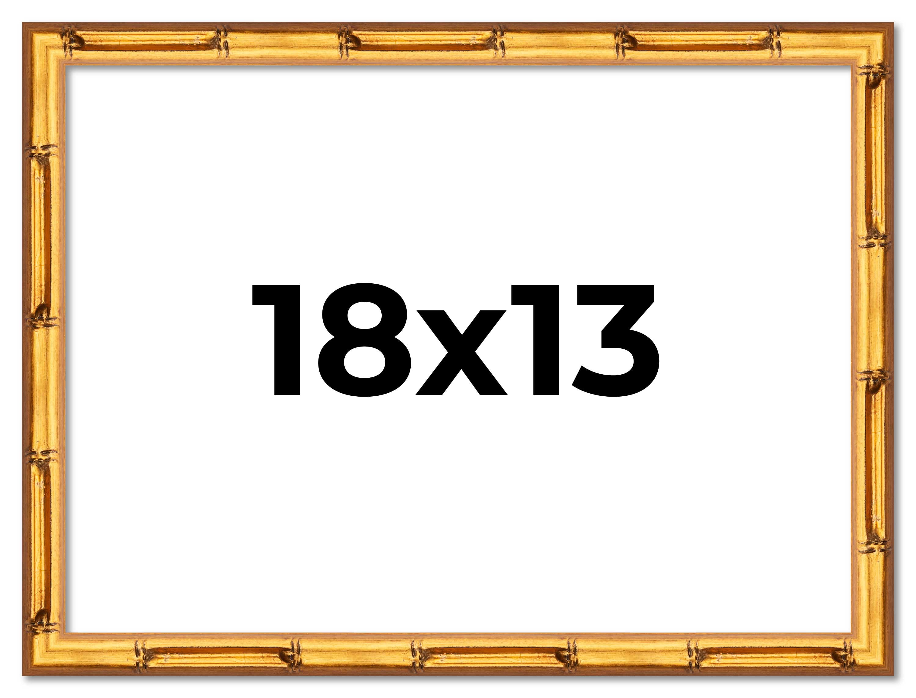18x13 Frame Gold Bamboo Picture Frame - Complete Modern Photo Frame ...