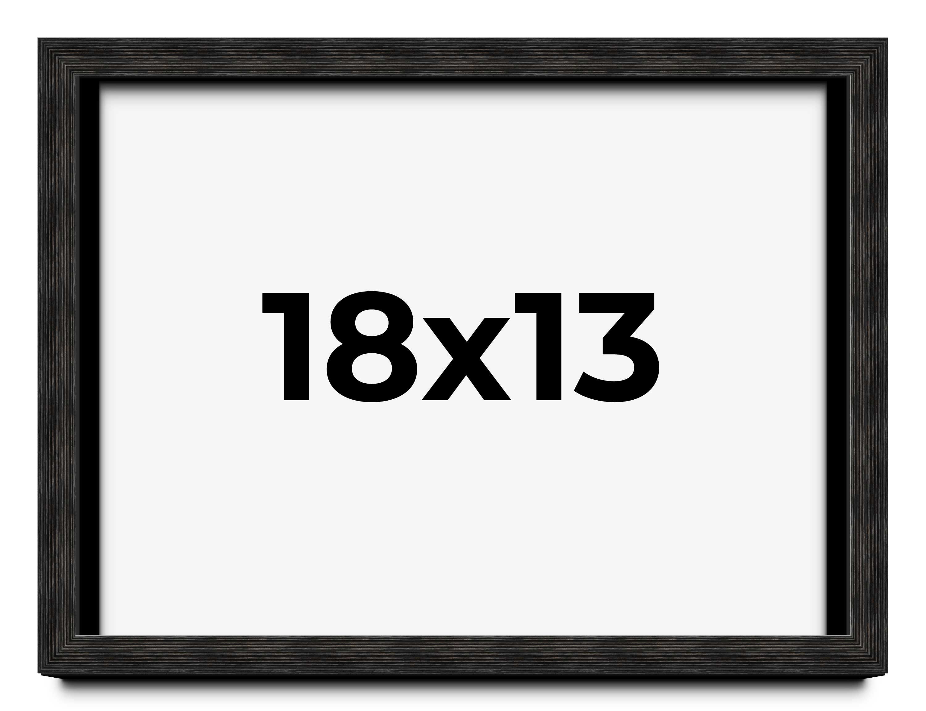 18x13 Shadow Box Black Rustic Barnwood Display Frame | 1.125 Inch Deep ...