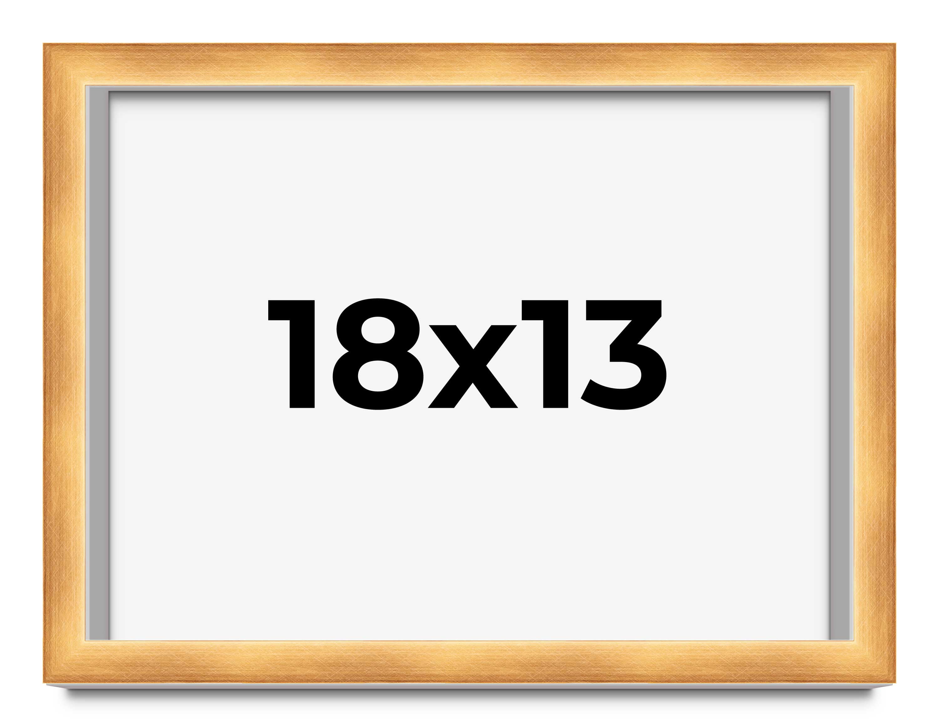 18x13 Shadow Box Bronze Cross-Brushed Display Frame | 1.625 Inches Deep ...