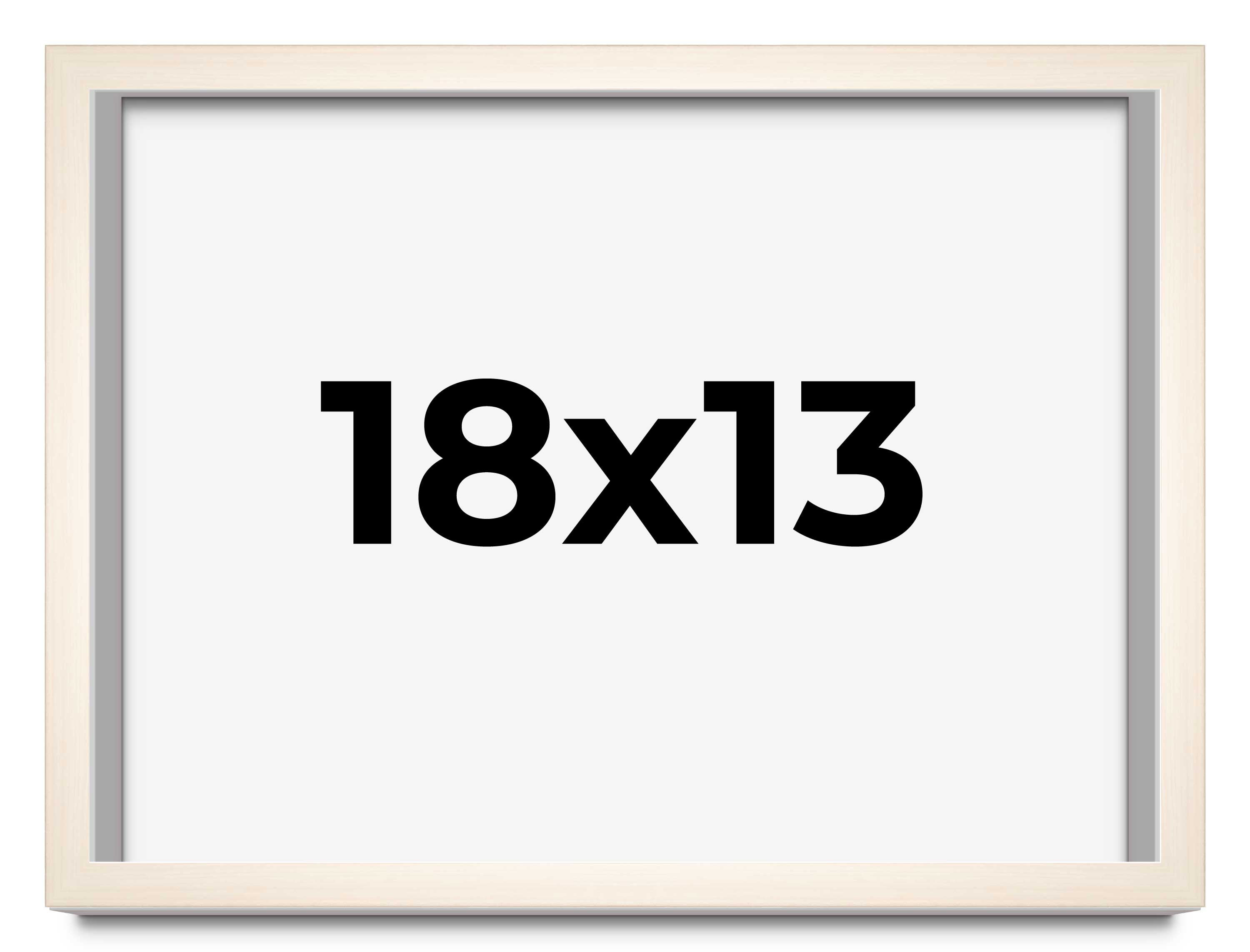 18x13 Shadow Box Cream of Wheat White Washed Display Frame | 0.875 ...