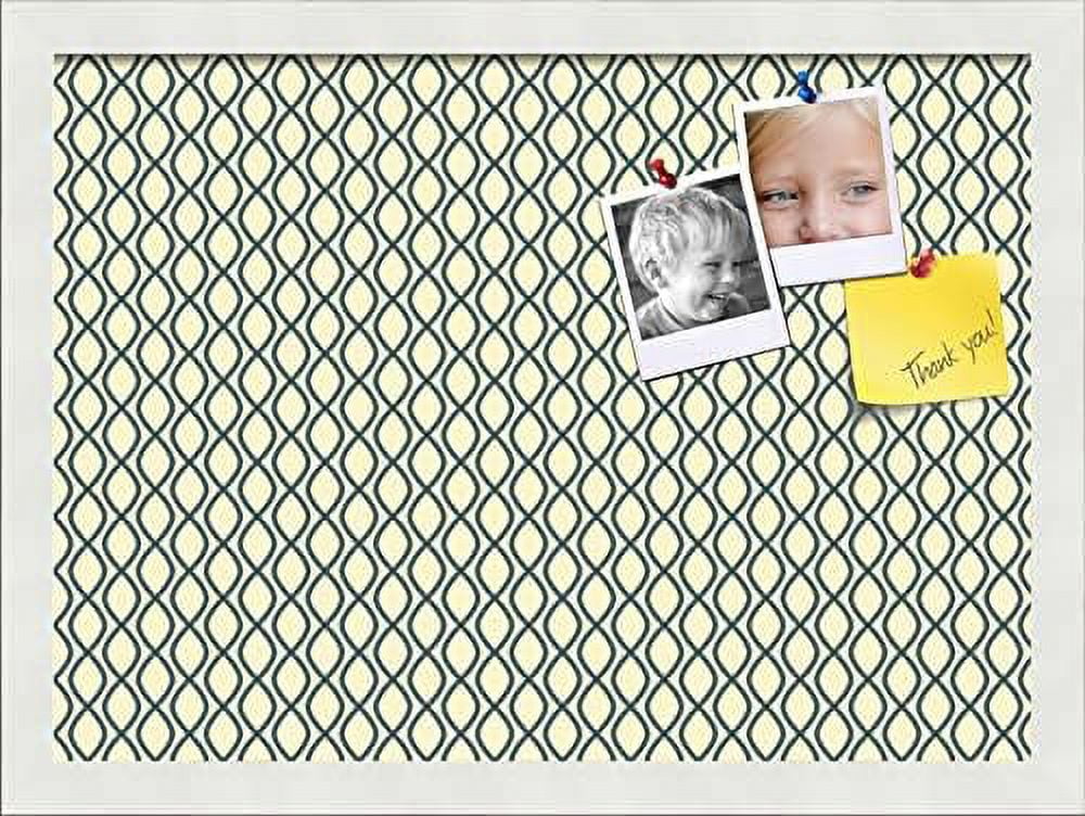 18x13 inch cork bulletin board. this decorative framed pin board comes ...