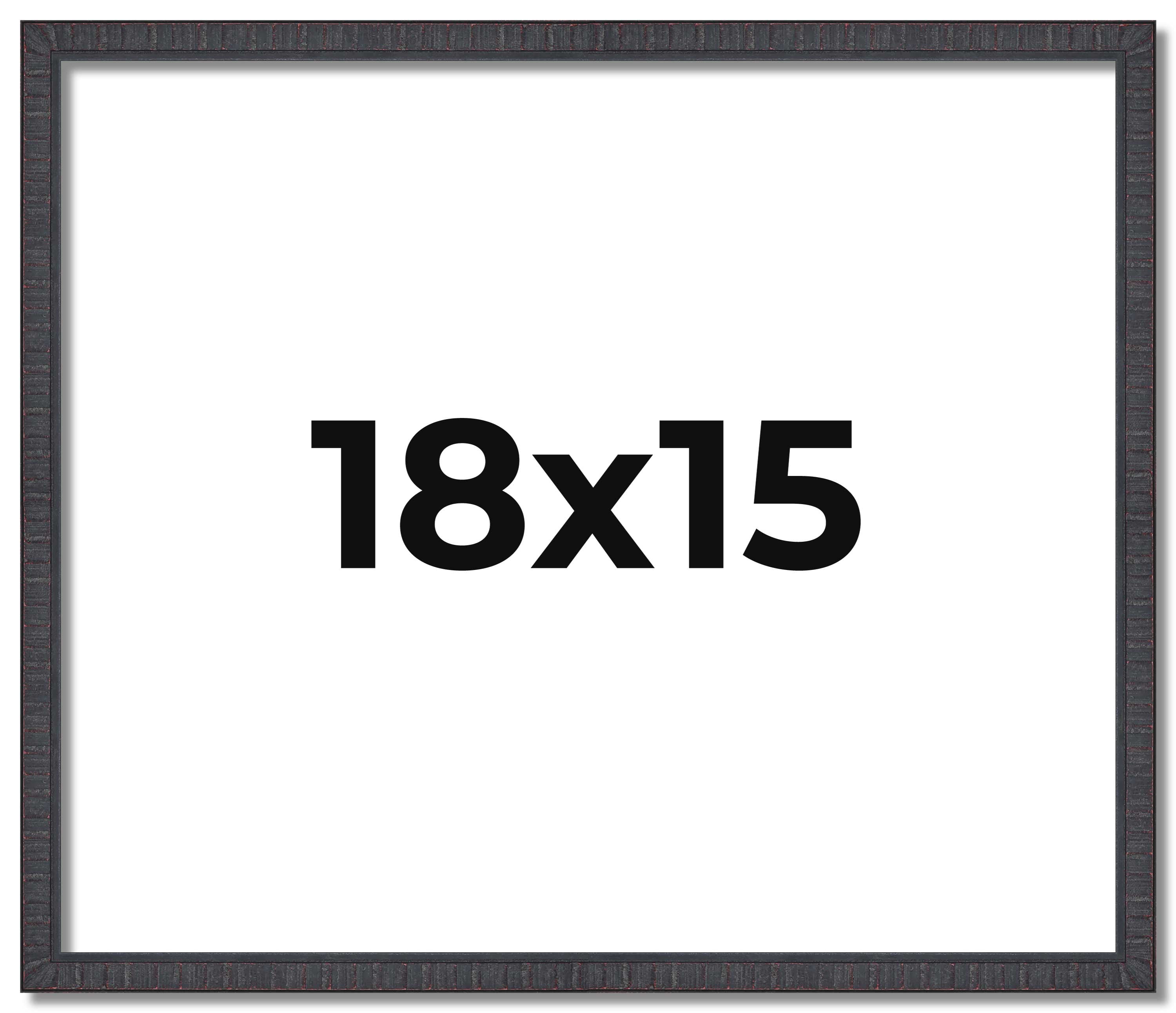 18x15 Rustic Brown Real Wood Picture Frame Width 0.75 inches | Interior ...