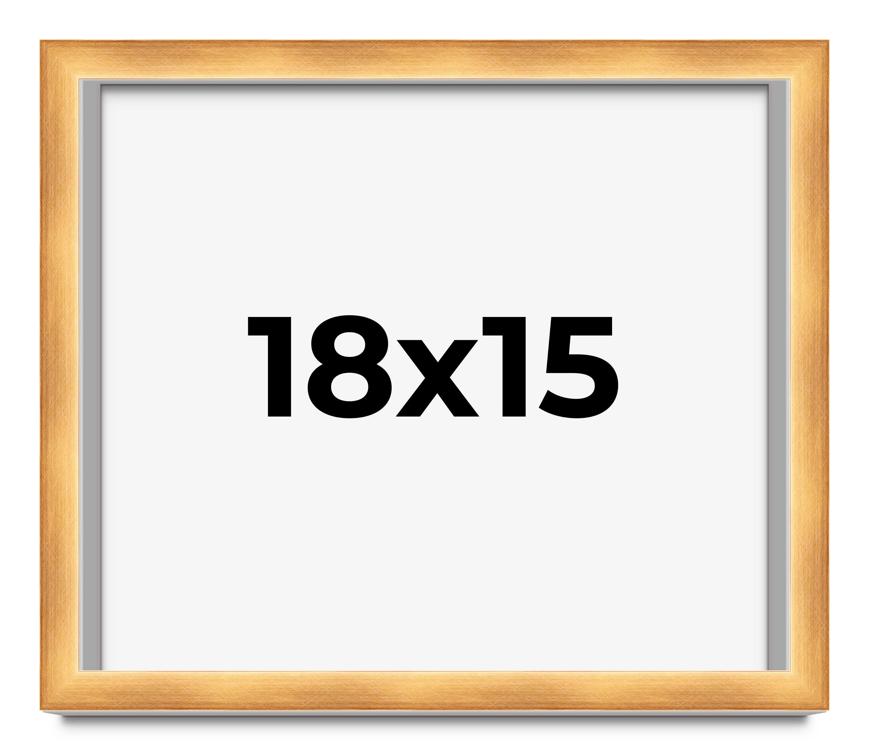 18x15 Shadow Box Bronze Cross-Brushed Display Frame | 1.625 Inches Deep ...
