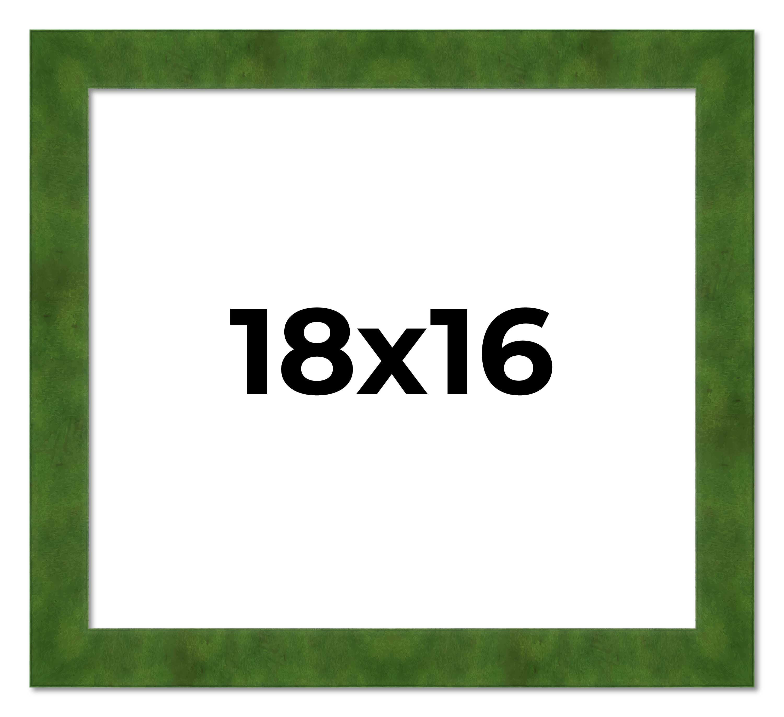 18x16 Frame Green Burl Solid Wood Picture Frame | 1.75 Inches Moulding ...
