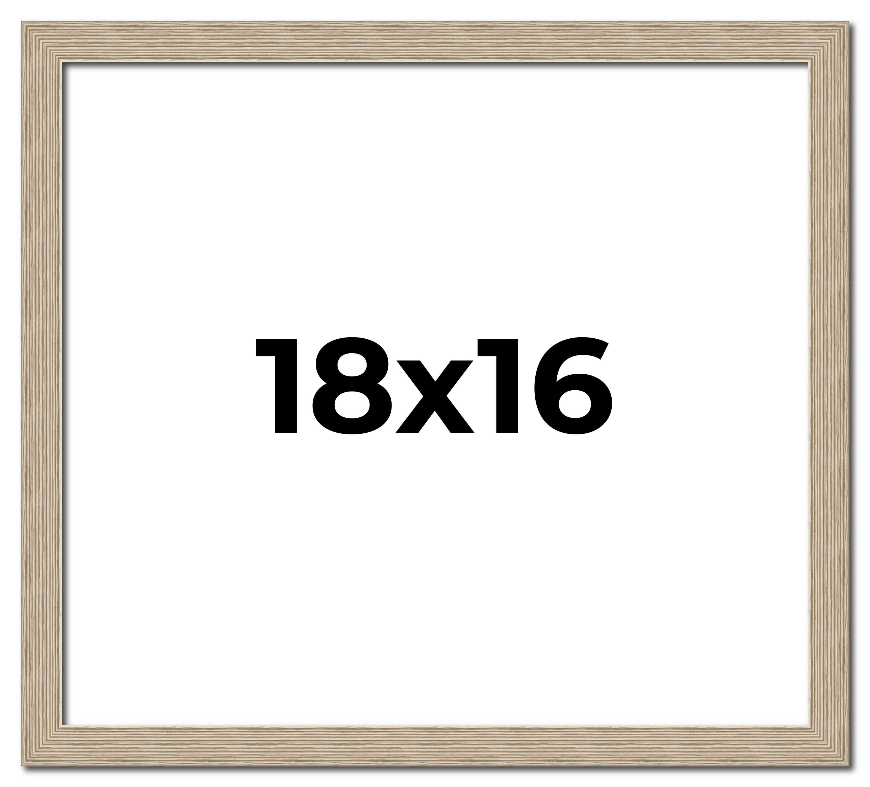 18x16 Frame Grey Solid Wood Picture Frame Width 1 Inches | Interior ...