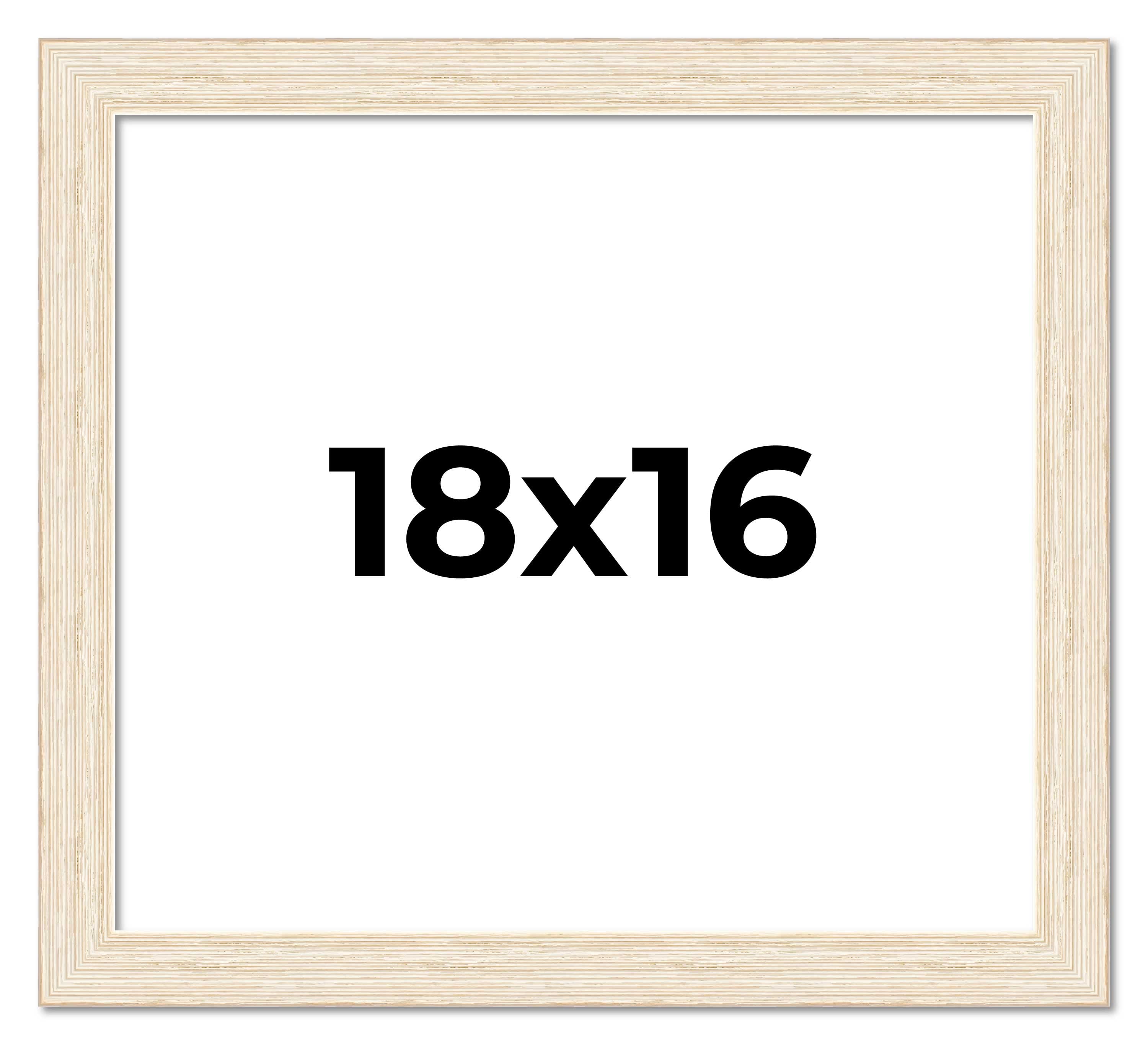 18x16 Frame White Barnwood Picture Frame - Modern Photo Frame Includes ...
