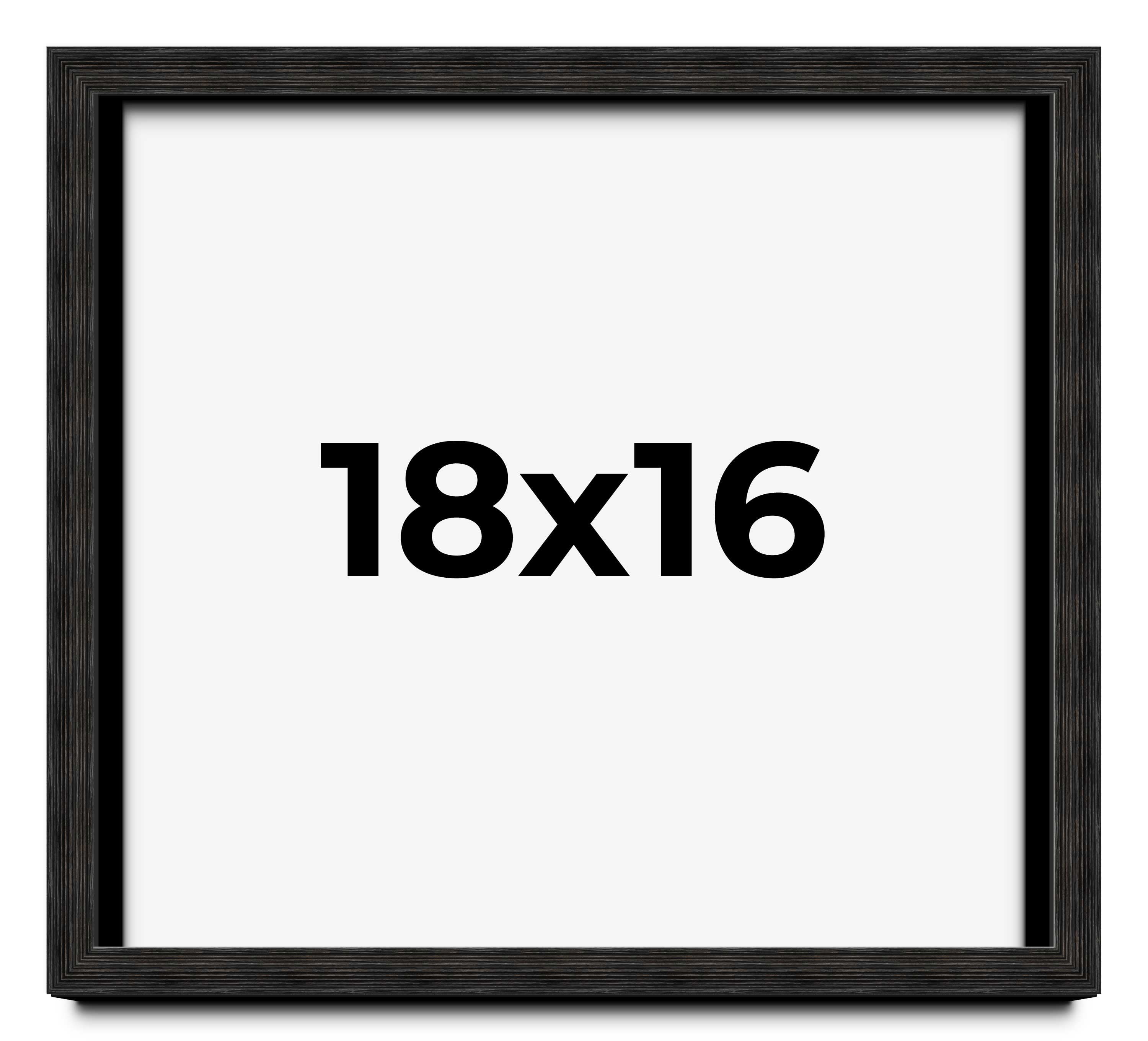 18x16 Shadow Box Black Rustic Barnwood Display Frame | 1.125 Inch Deep ...