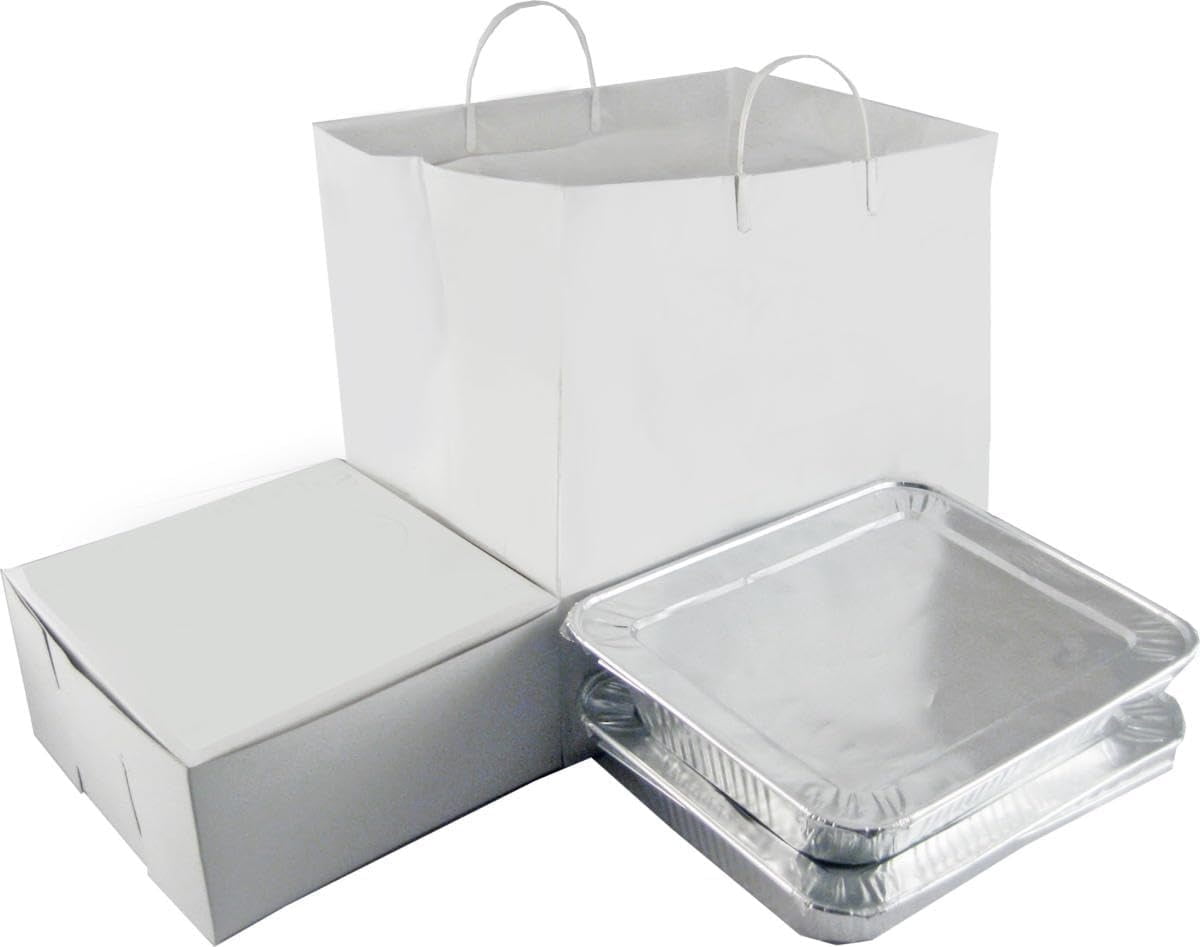18x17x18 White Plastic Catering Bags 100/case, Take Out Bags with ...