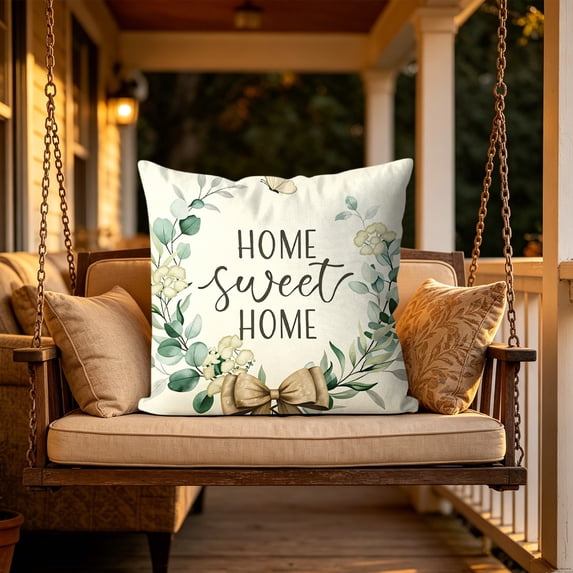 18x18 Inch Spring Summer Floral Digital Print Pillowcase, Soft ...