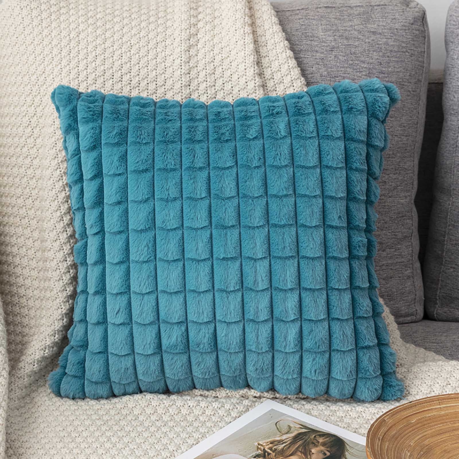 18x18 Inch Square Pillow Cover, Soft Cushion Cover for Bedroom, Living ...