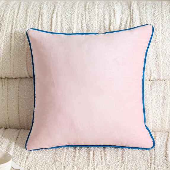 18x18 Inch Velvet Throw Pillow Cover Solid Color Design Decorative ...
