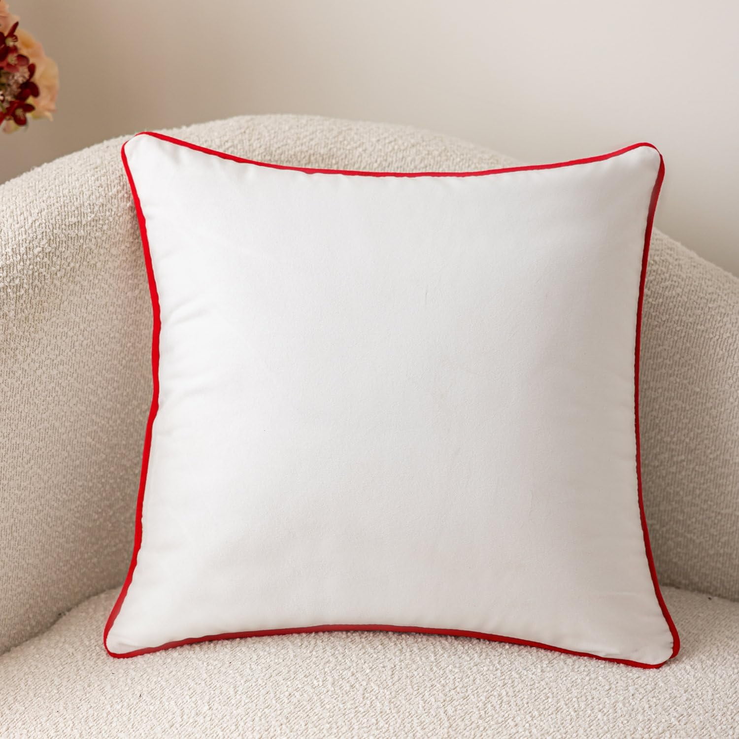 18x18 Inch Velvet Throw Pillow Cover Solid Color Design Decorative ...