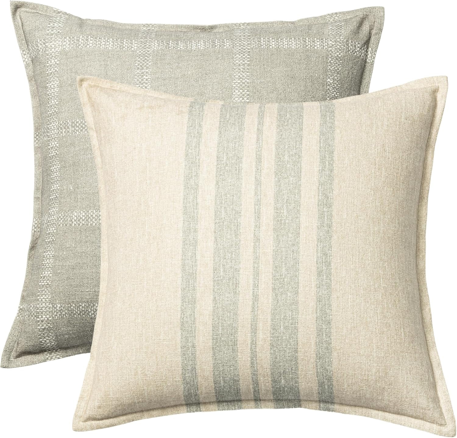 Customer reviews for Stitch N String 18x18 Modern Decorative Pillow Covers, Gray Geometric ...