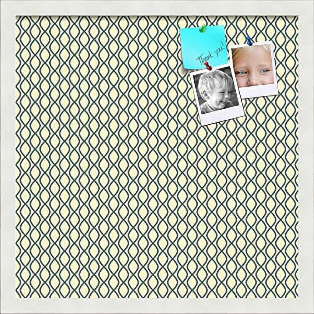 18x18 inch cork bulletin board. this decorative framed pin board comes ...