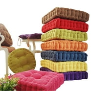 "Natural Tufted Booster Cushion Set of 2 - Soft Suede, Polyester Fill ...