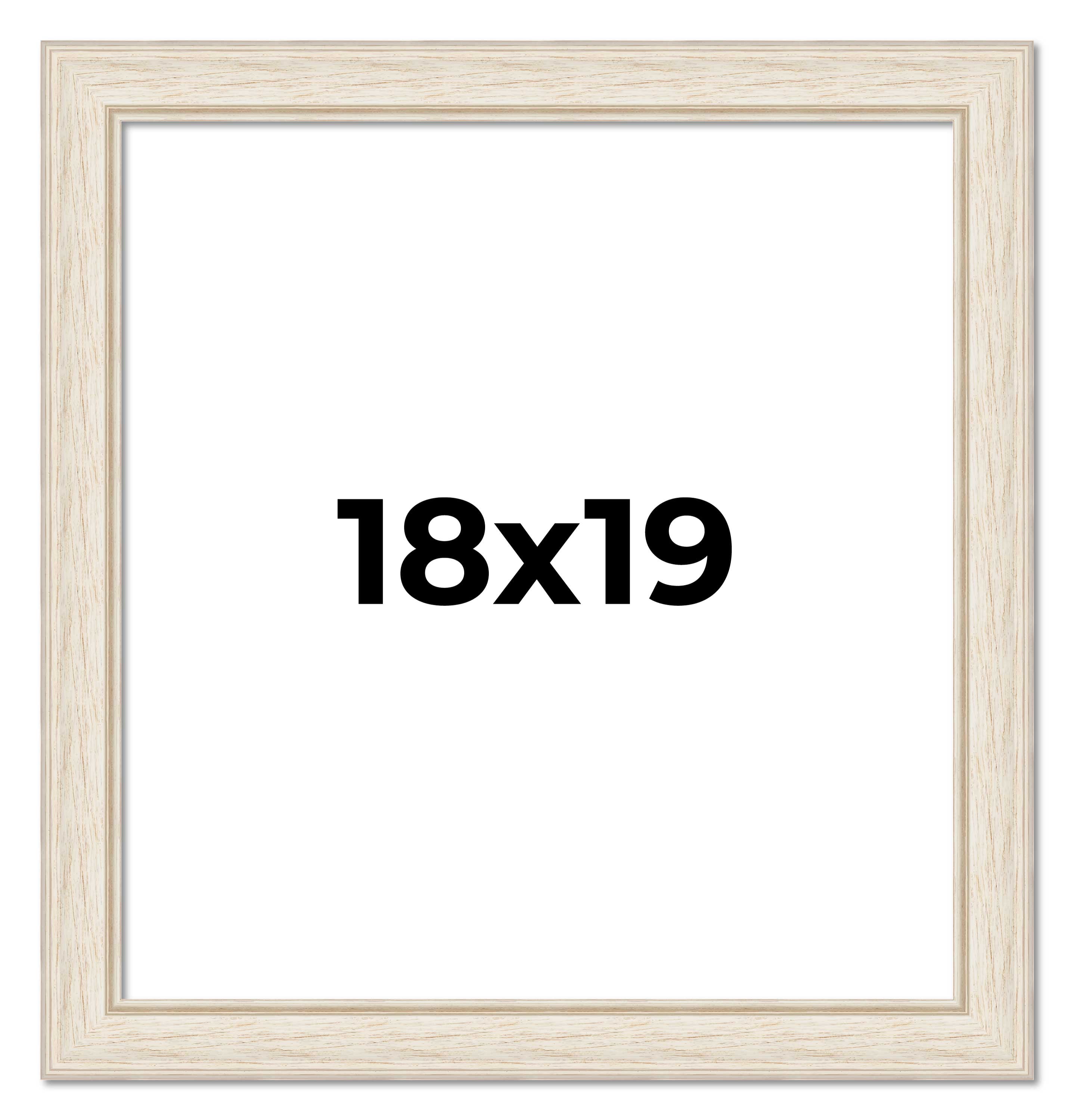 18x19 Frame White Real Wood Picture Frame Width 1.75 inches | Interior ...