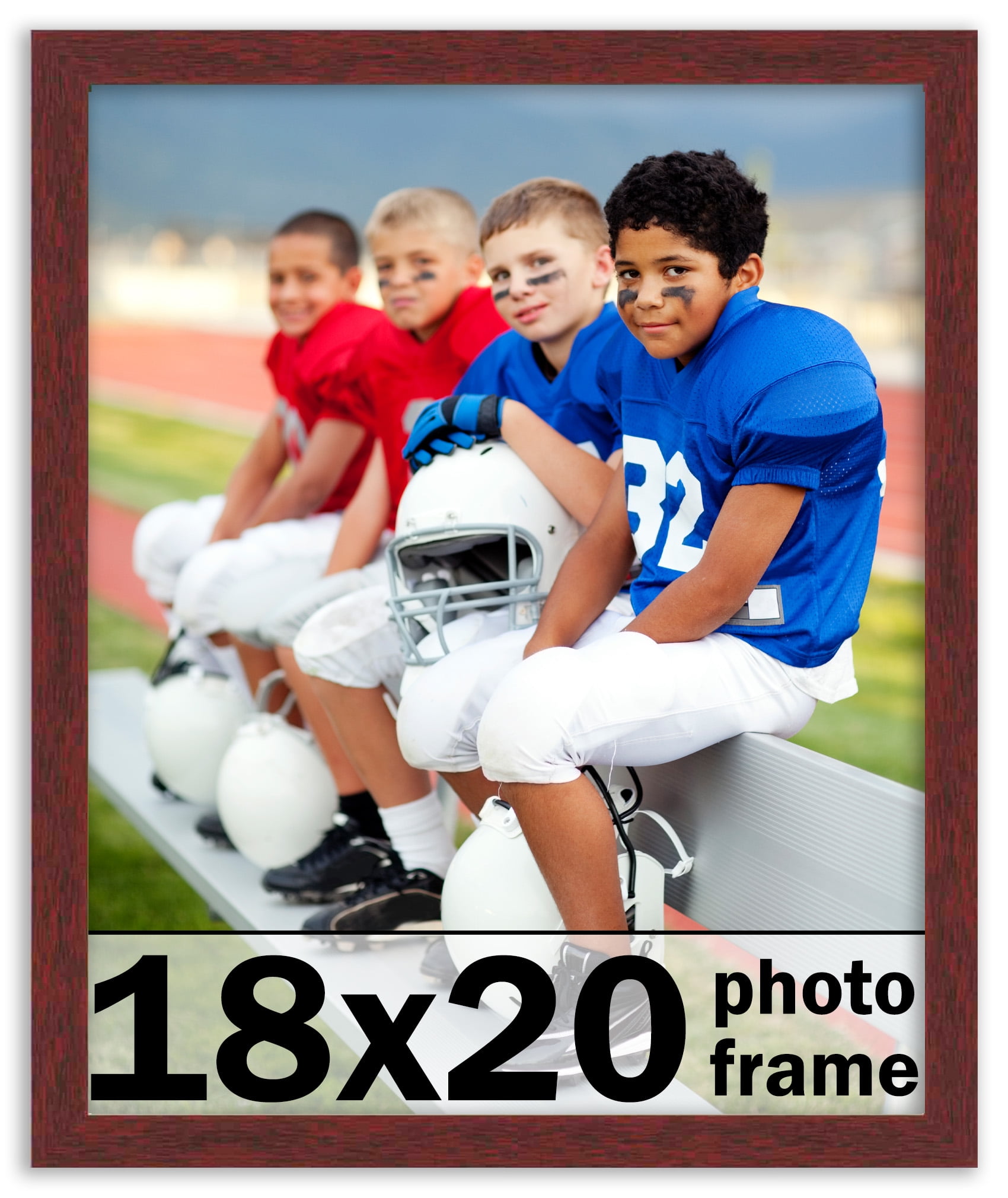 18x20 Frame Brown Mahogany Picture Frame - Solid Wood Frame Kit ...