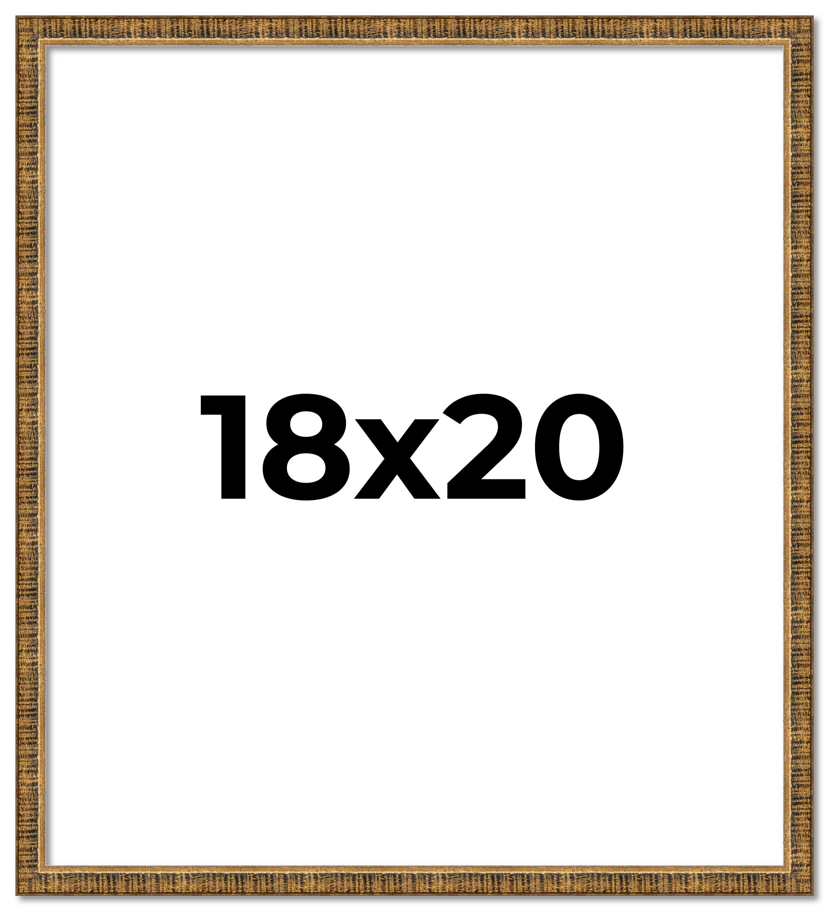 18x20 Frame Gold Picture Frame - Complete Modern Photo Frame Includes ...