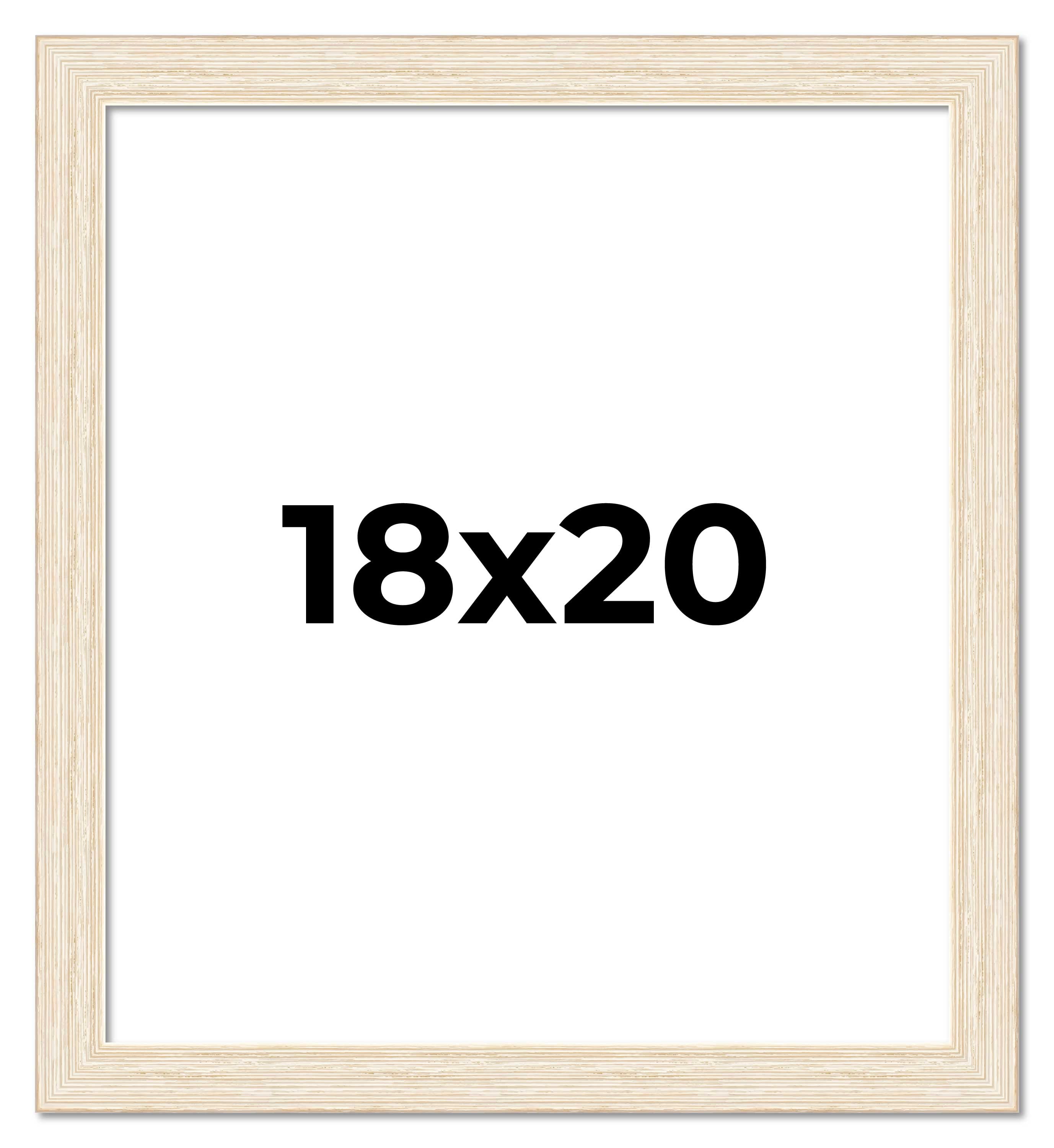 18x20 Frame White Real Wood Picture Frame Width 1.5 inches | Interior ...