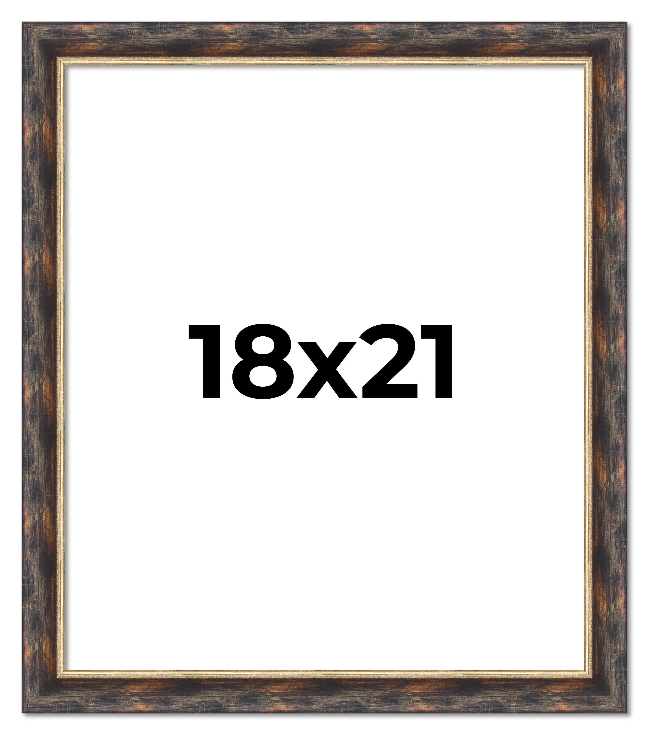 18x21 Frame Gold Real Wood Picture Frame Width 1.5 inches | Interior ...