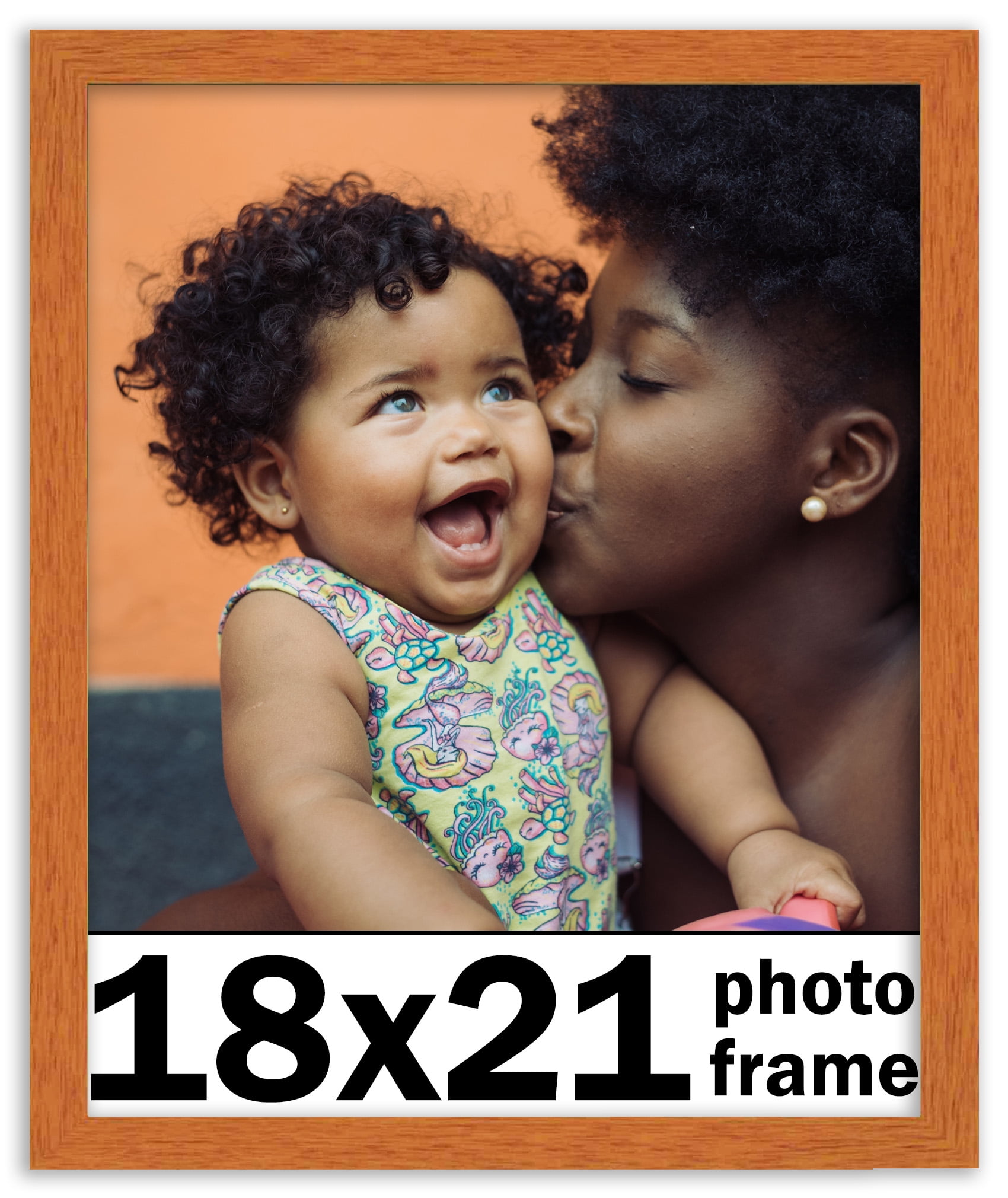 18x21 Frame Honey Pecan Brown Picture Frame - Modern Photo Frame ...