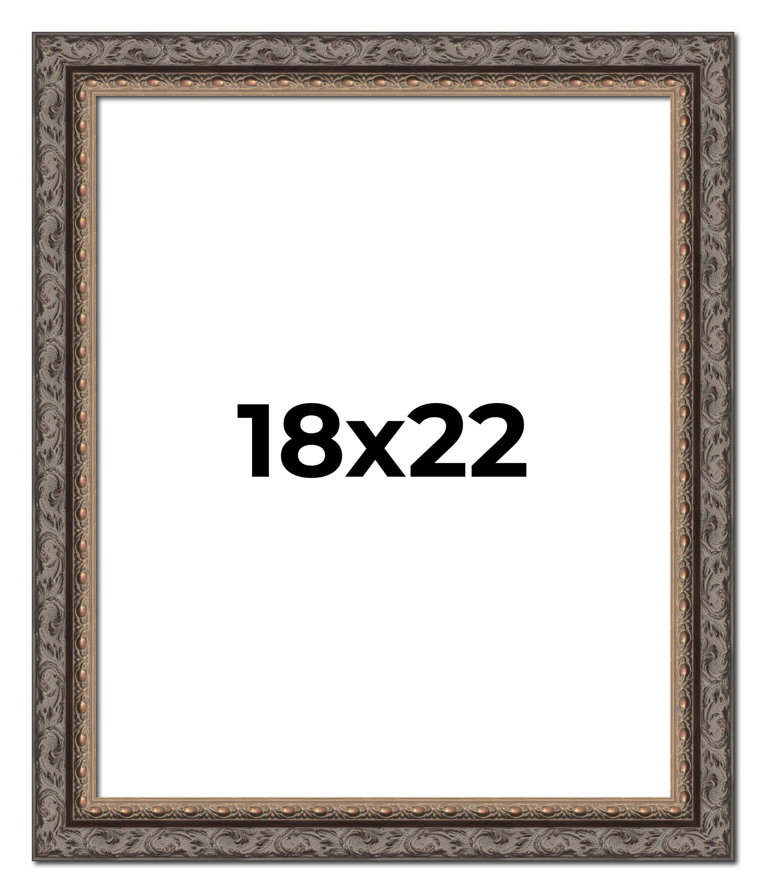 18x22 Frame Black Real Wood Picture Frame Width 2 inches | Interior ...