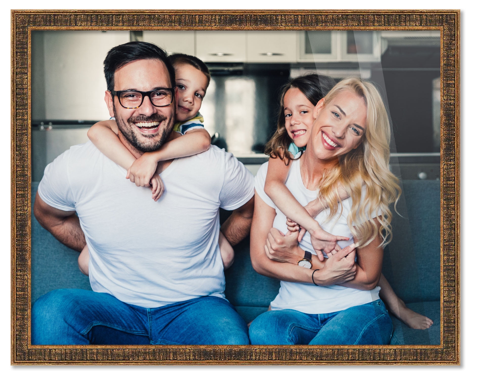 18x22 Frame Gold Picture Frame - Complete Modern Photo Frame Includes ...