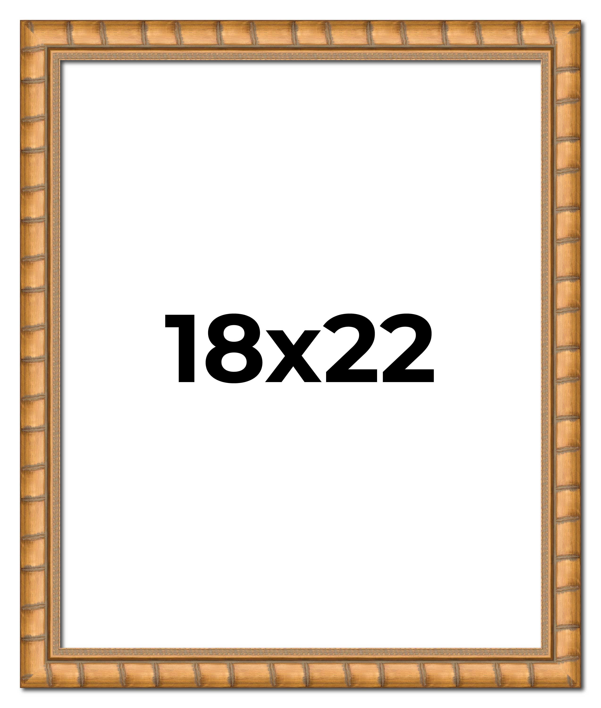 18x22 Frame Gold Real Wood Picture Frame Width 1.5 inches | Interior ...