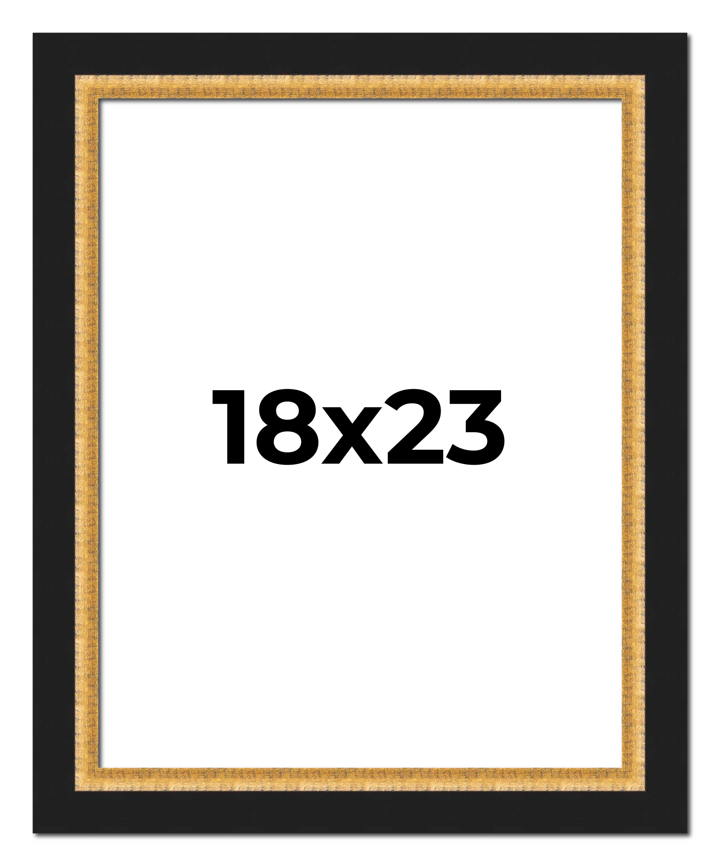 18x23 Frame Gold Real Wood Picture Frame Width 2.25 Inches | Interior ...