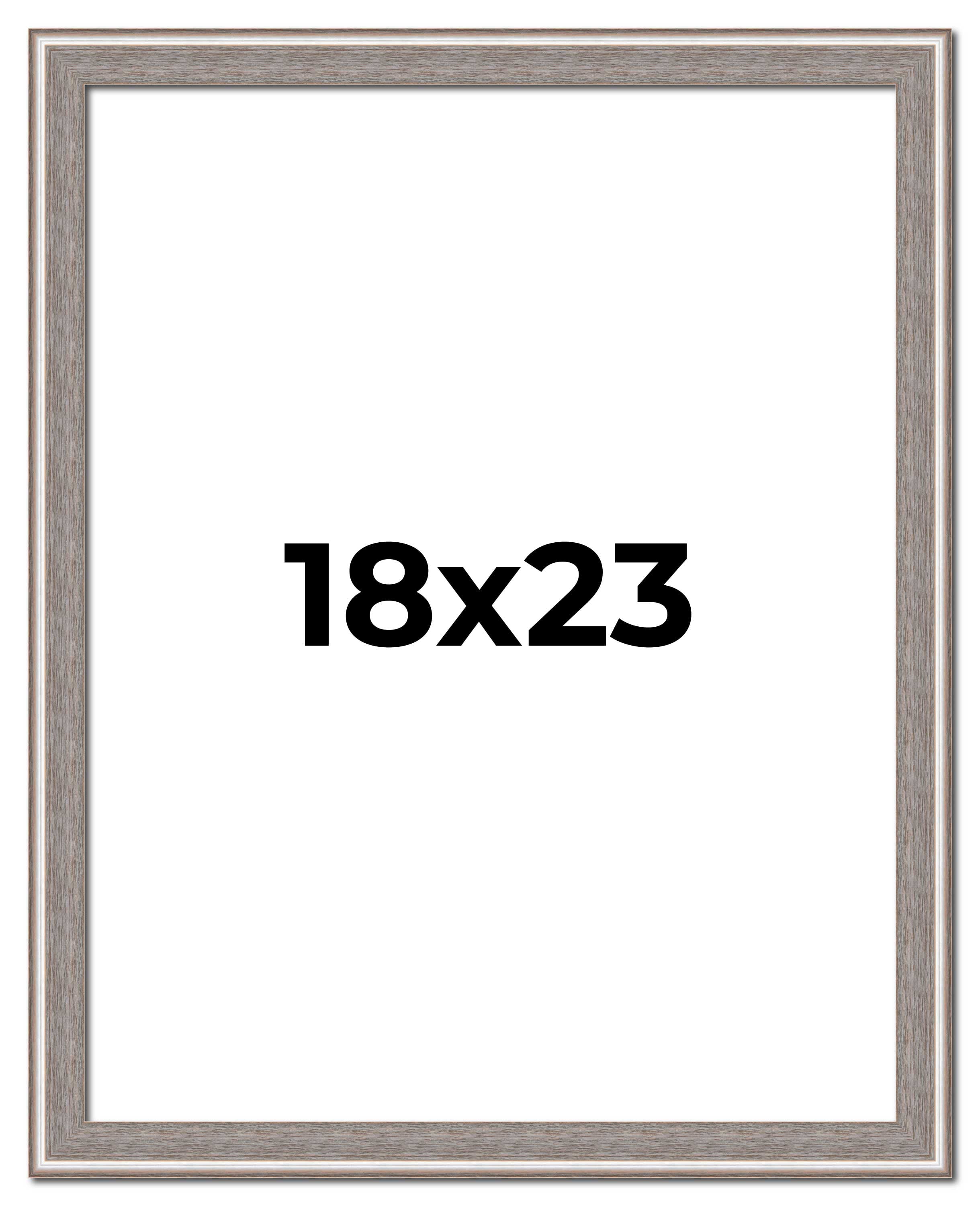 18x23 Frame Grey Real Wood Picture Frame Width 1.25 inches | Interior ...