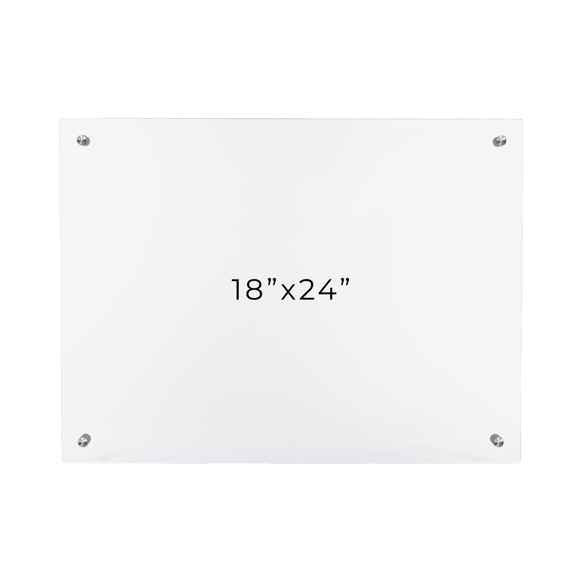18x24 Dry Erase Board for Wall - with .25 Clear Acrylic and Satin Stand ...