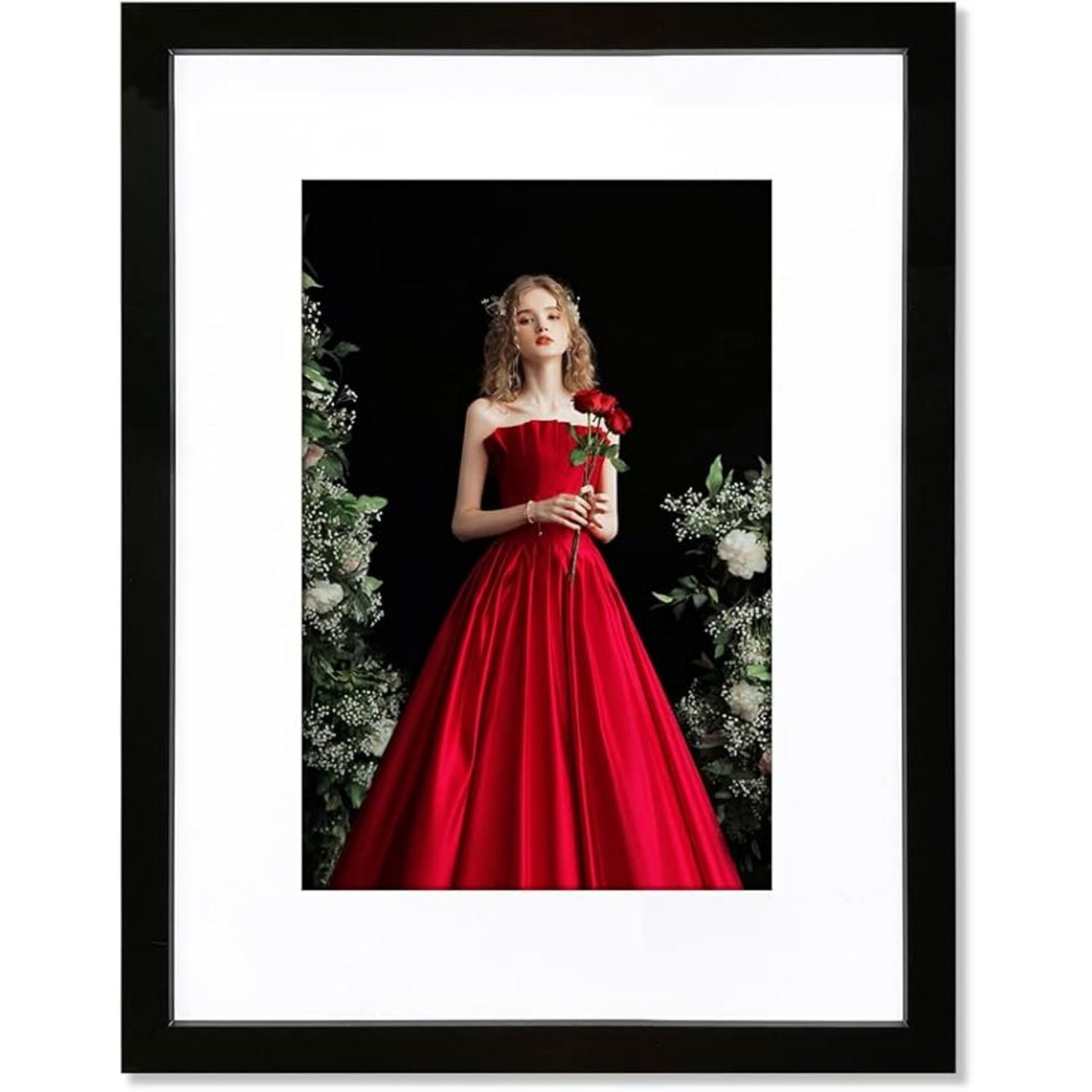 18x24 Frame Black, Display 18x24 Inch Picture without Mat Or 16x20 Inch ...