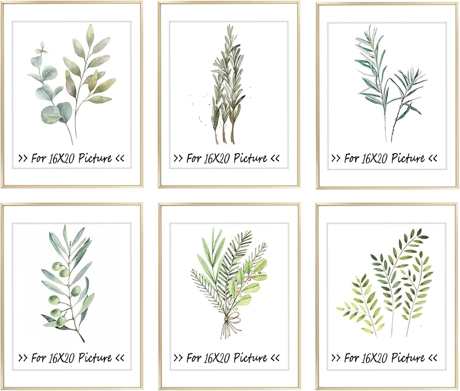 , 18x24 Gold Picture Frame Displays Photo 16x20 with Mat or 18 x 24 ...