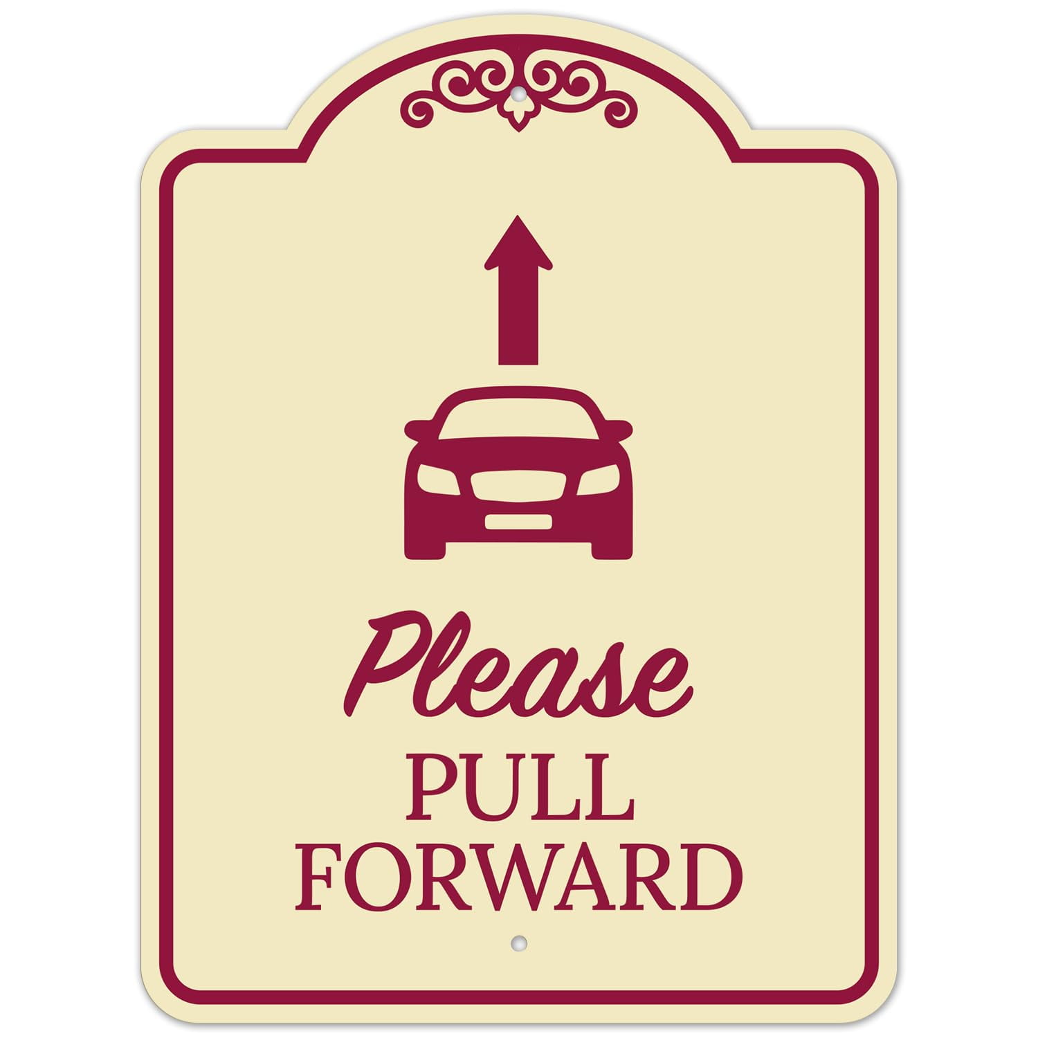 18x24 Inches, Please Pull Forward with Graphic and Ahead Arrow Décor ...