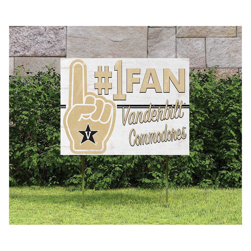 18x24 Lawn Sign #1 Fan Vanderbilt Commodores - Walmart.com